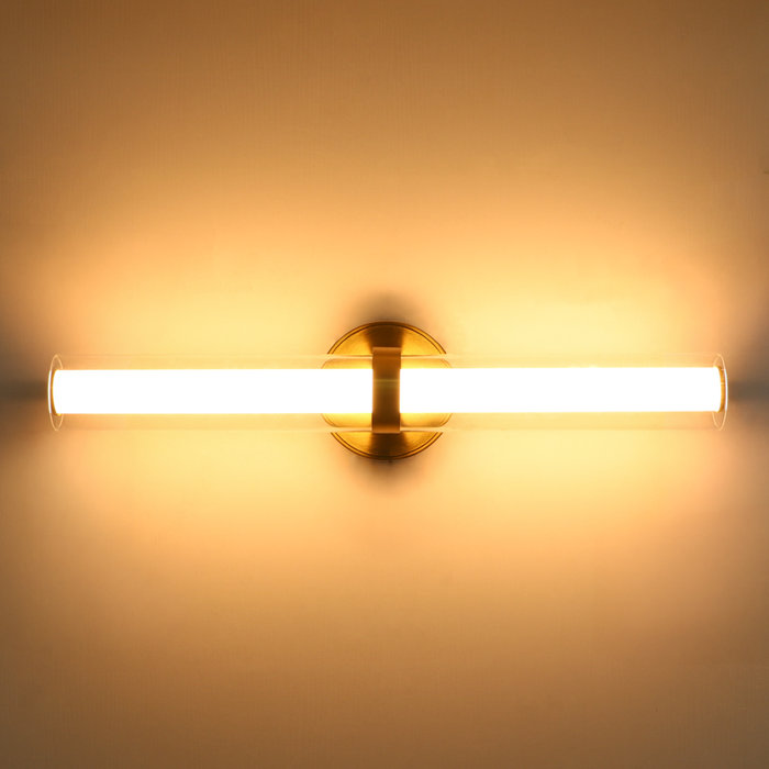 Mercer41 24'' Integrated Dimmable LED Bathroom Vanity Light with 3 ...