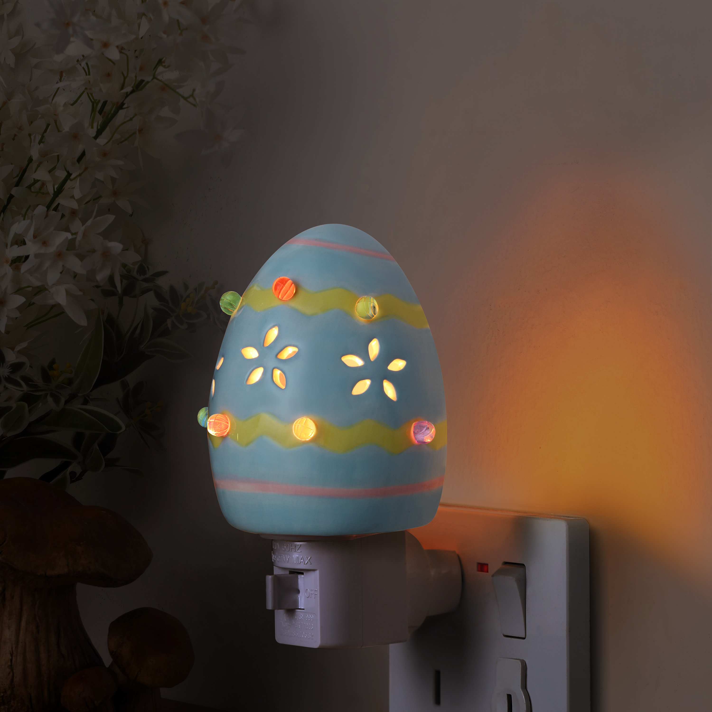 Mr. Cottontail Easter Egg Night Light | Wayfair