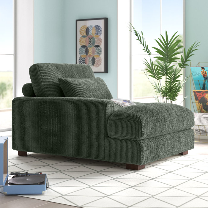 Wade Logan® Ariee Upholstered Chaise Lounge & Reviews | Wayfair