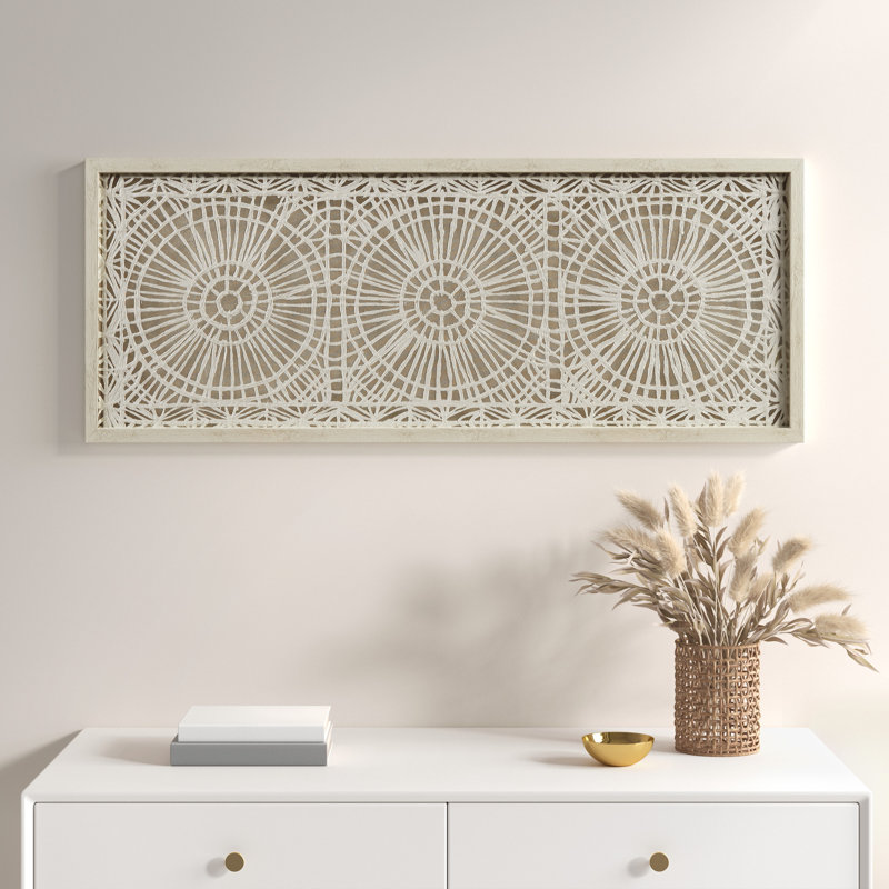 Bungalow Rose Jaleisha Framed Medallion Rice Paper Shadow Box Wall ...