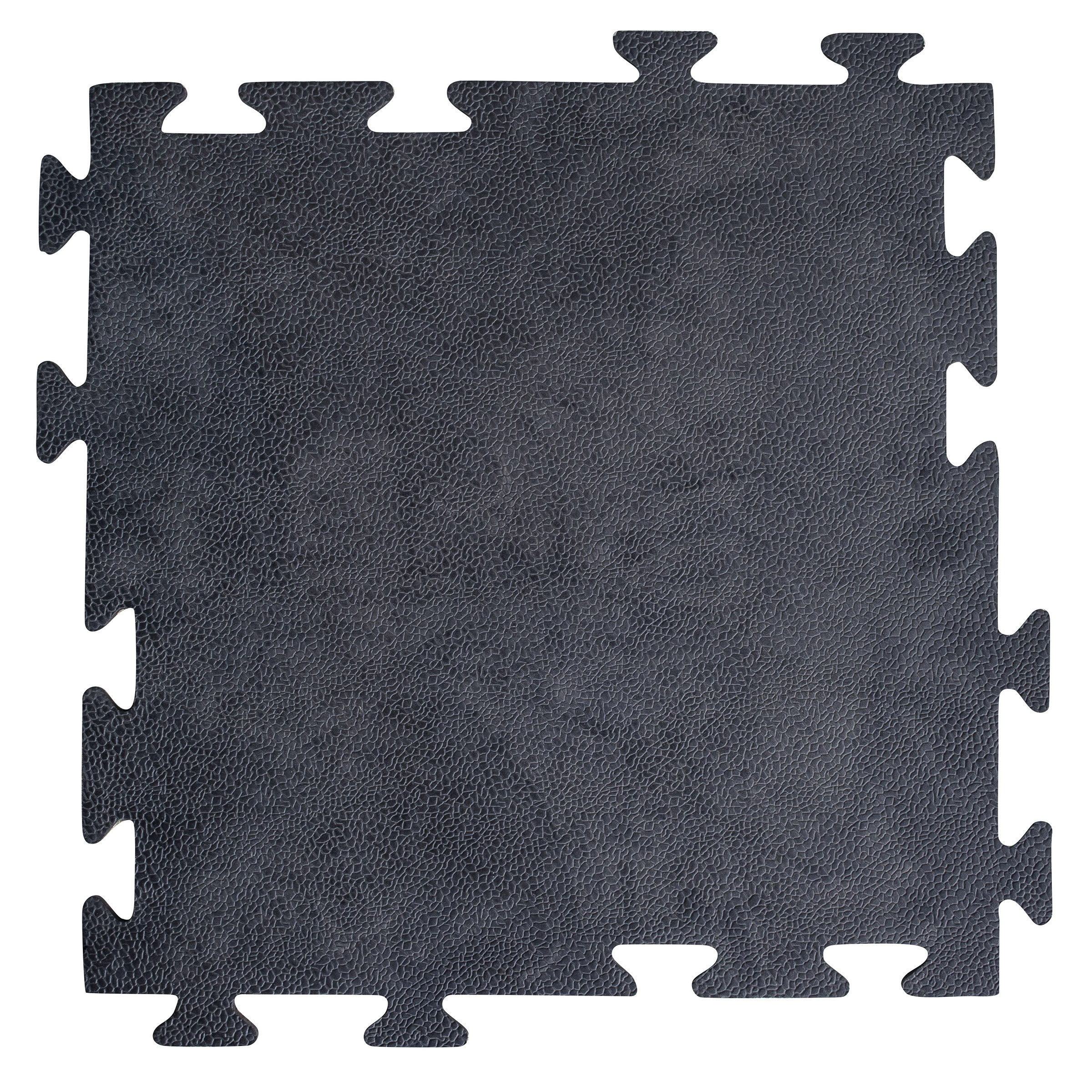 AmeriHome Smooth Interlocking Square Rubber Tile Mats - 4 Pack ...