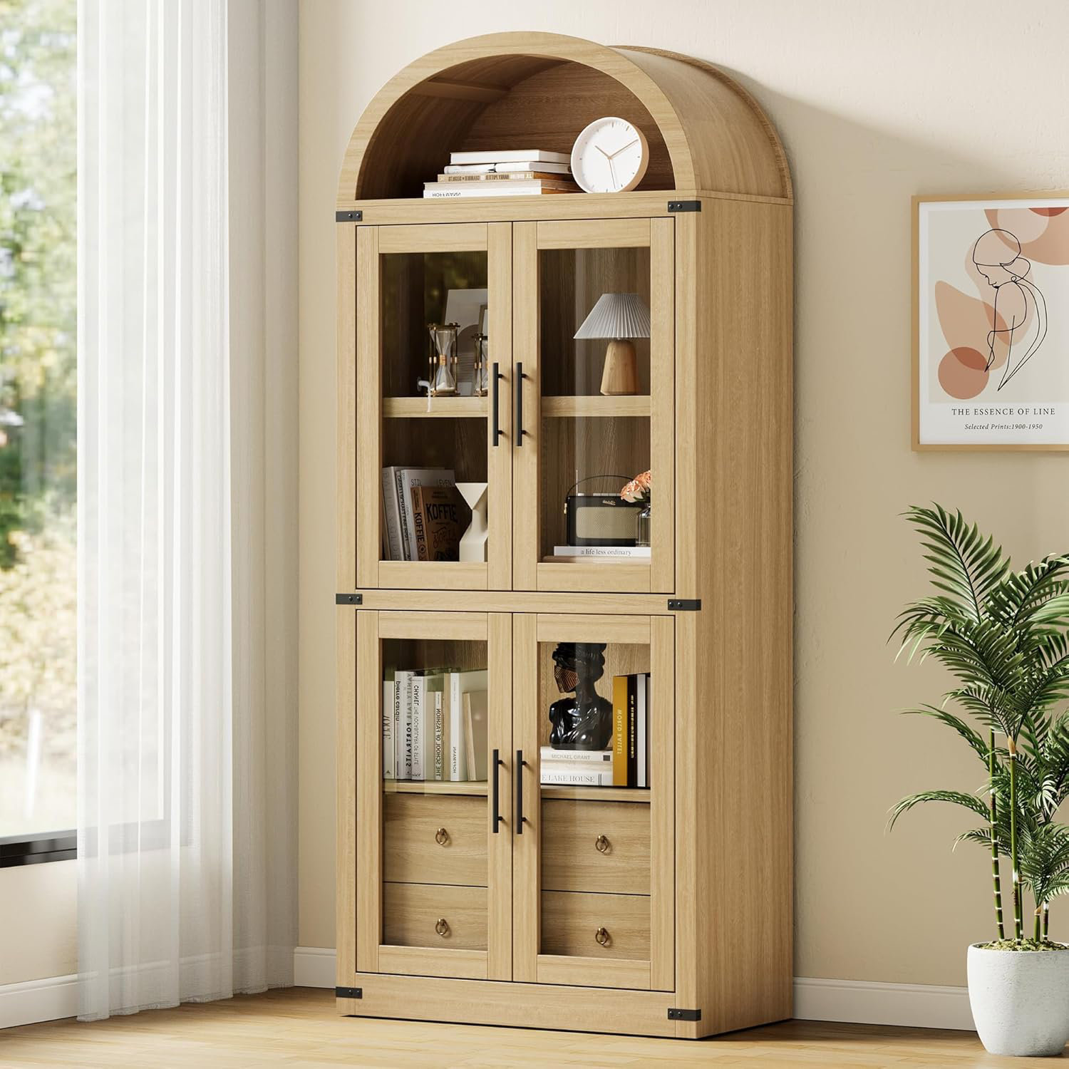 Lark Manor™ 71.65'' Tall Arched Pantry Cabinet With Doors, Wood ...