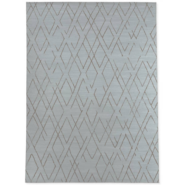 Kavka Diamond Performance Brown Rug | Wayfair