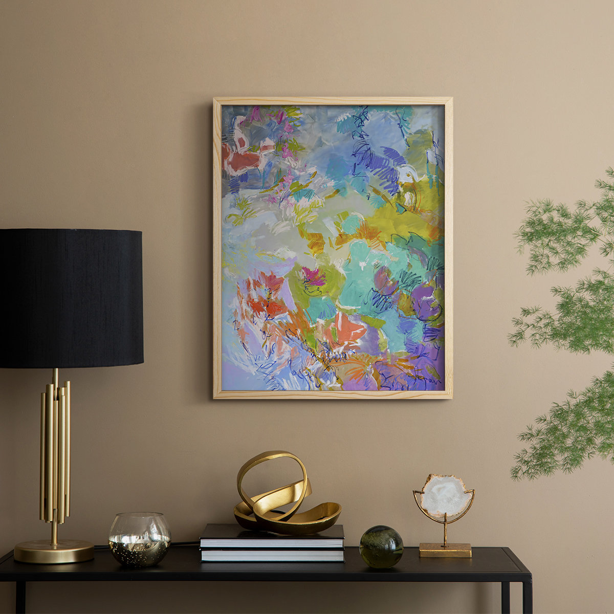 Wrought Studio™ Let Me Bloom I Am Framed Print - Solid Wood | Wayfair