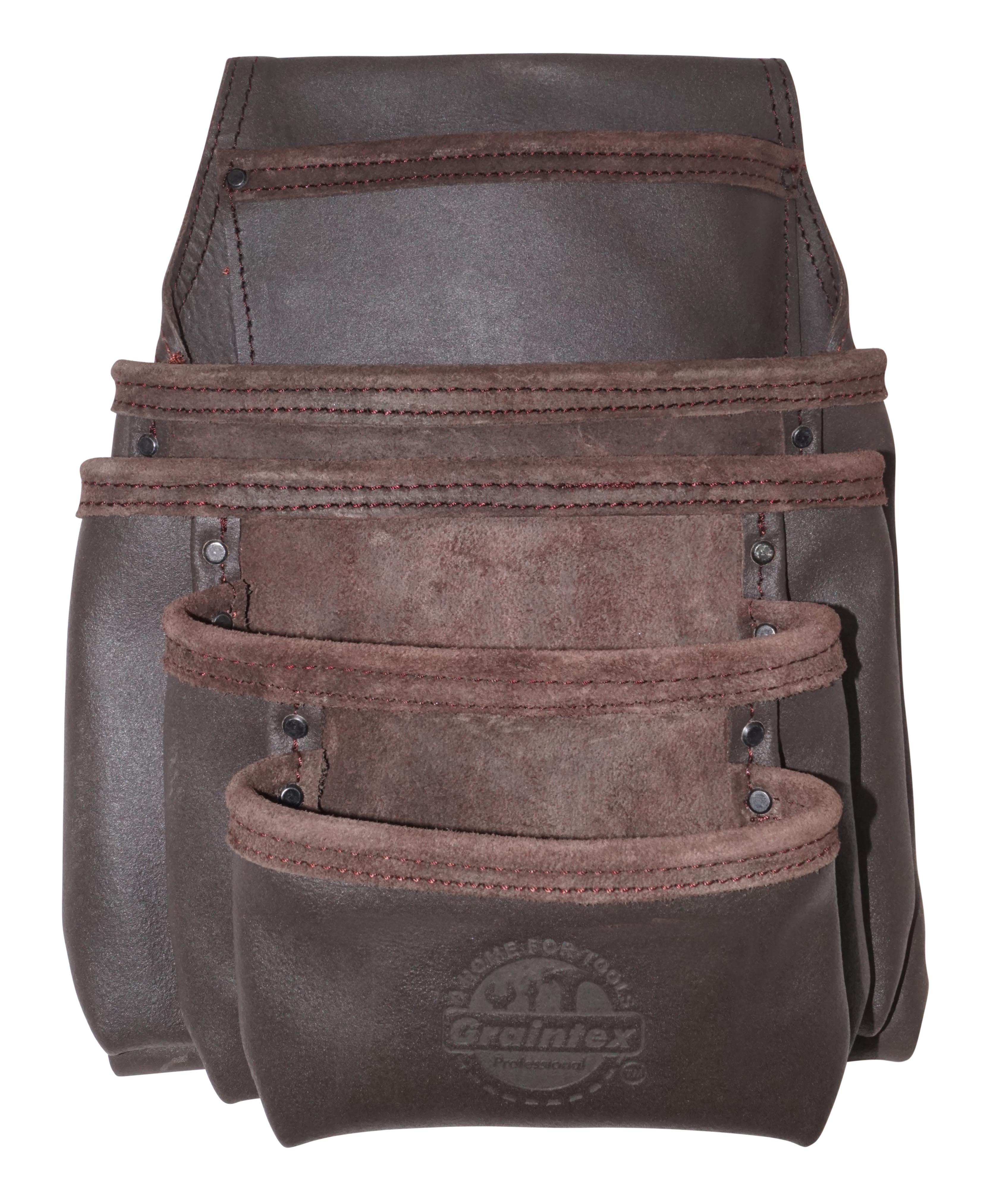 Graintex 5-Pocket Nail & Tool Pouch Oil Tanned Leather | Wayfair