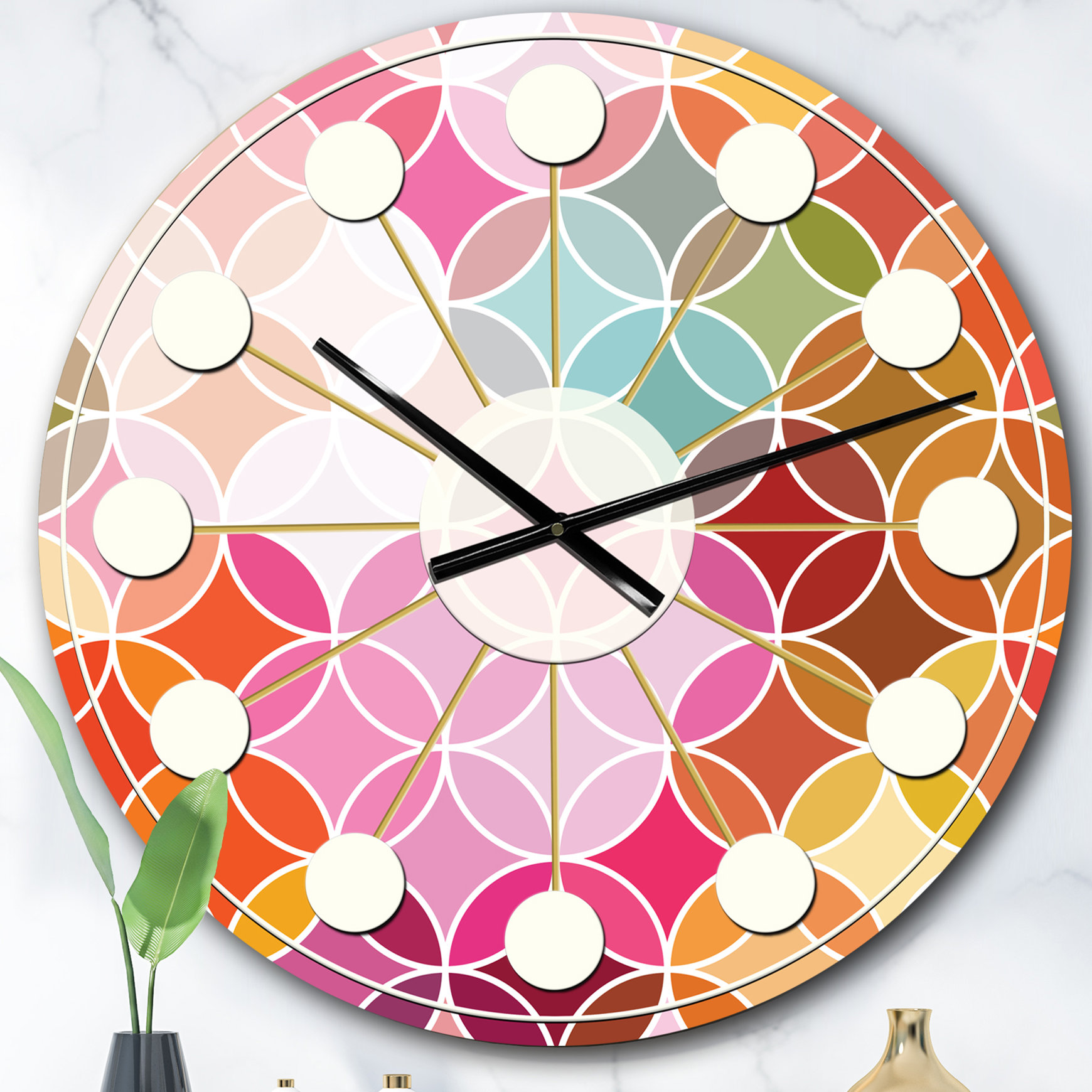 East Urban Home Geometrical Retro Design II - Mid-Century Modern wall ...