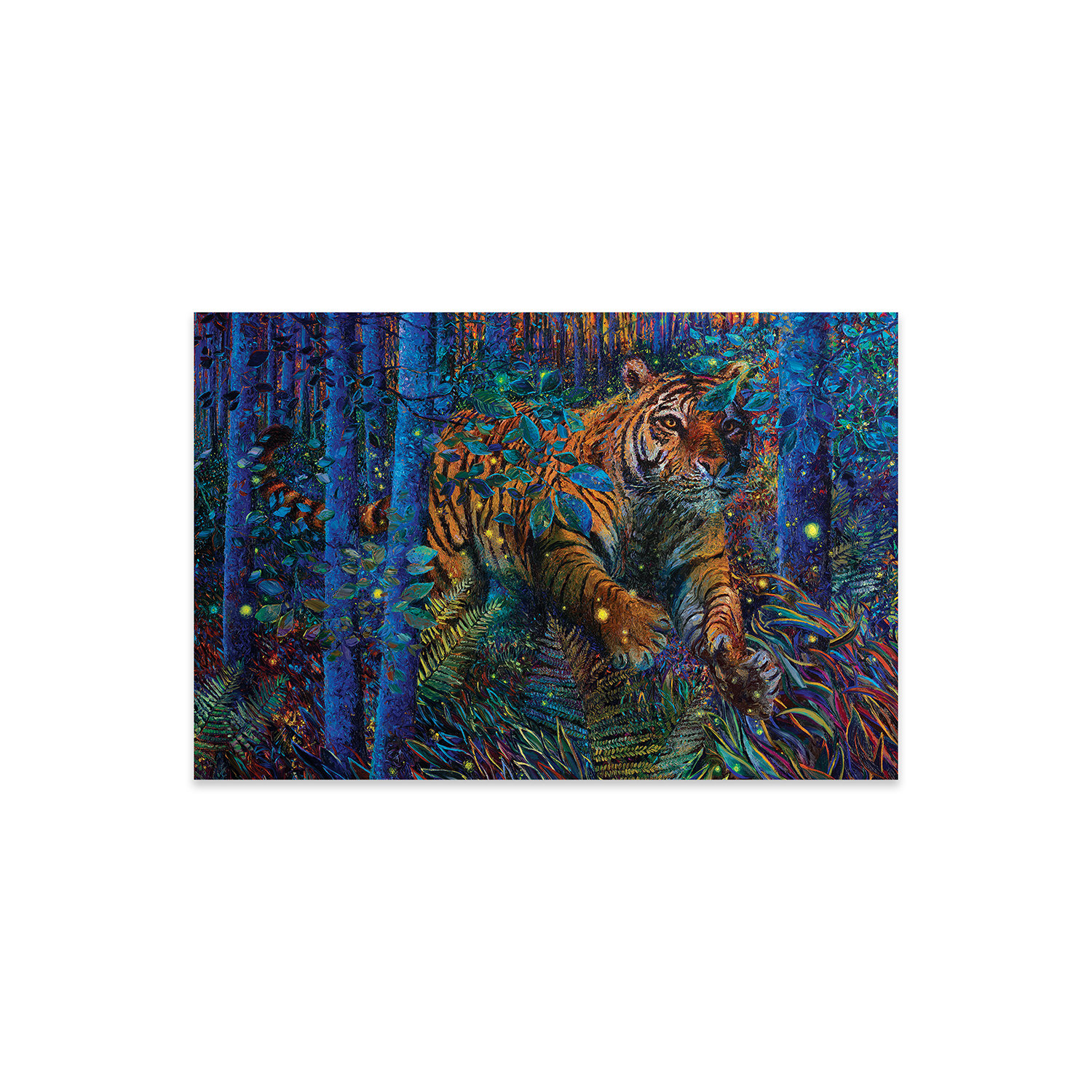Bungalow Rose Tiger Fire Smaller by Iris Scott - No Frame Painting ...