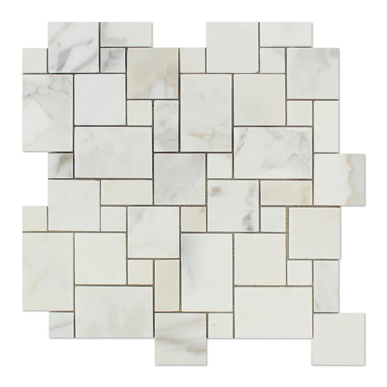 Stone & Tile Shoppe, Inc. Marble Versailles Mosaic Wall & Floor Tile ...