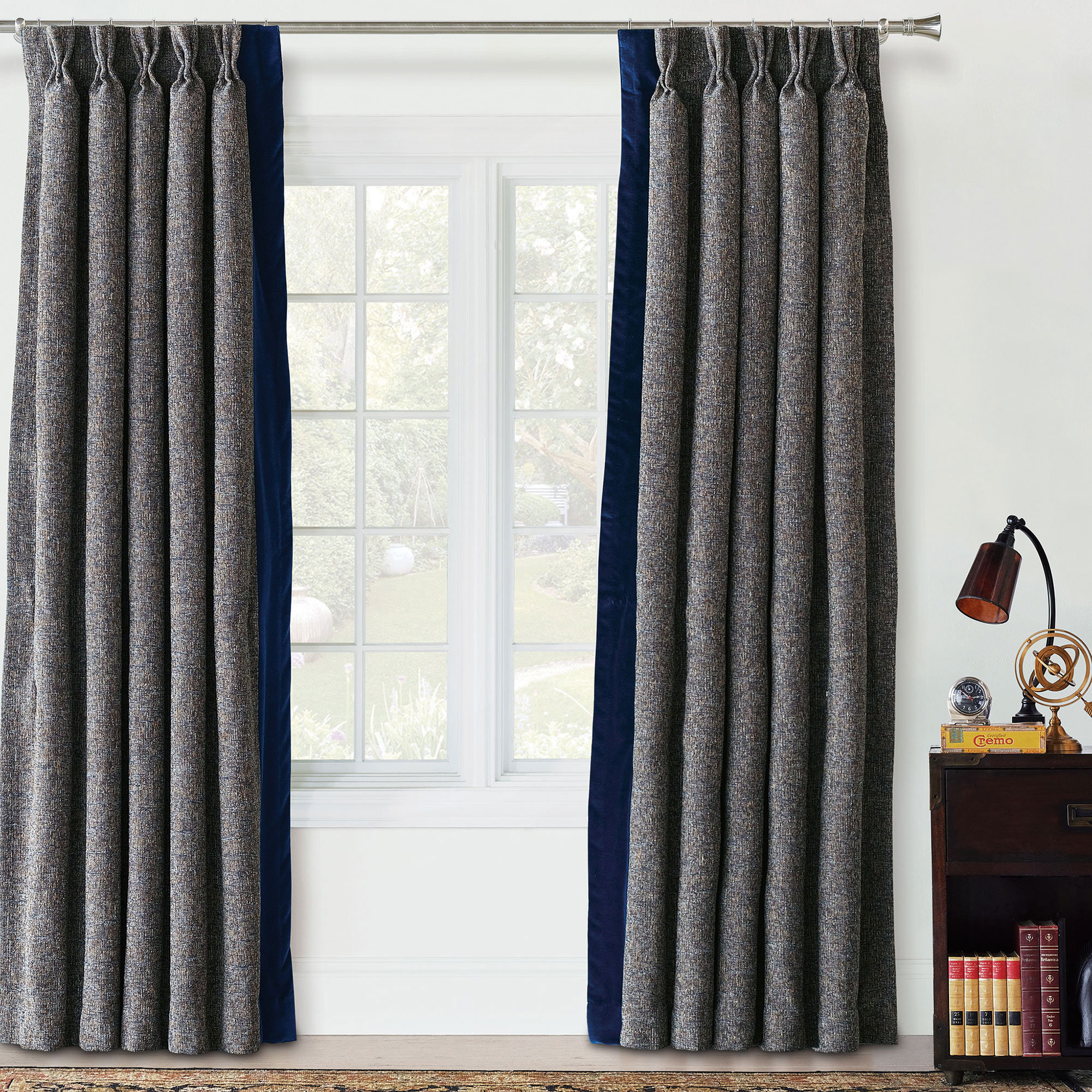 Eastern Accents Arthur Blackout Pinch Pleat Single Curtain Pane | Wayfair