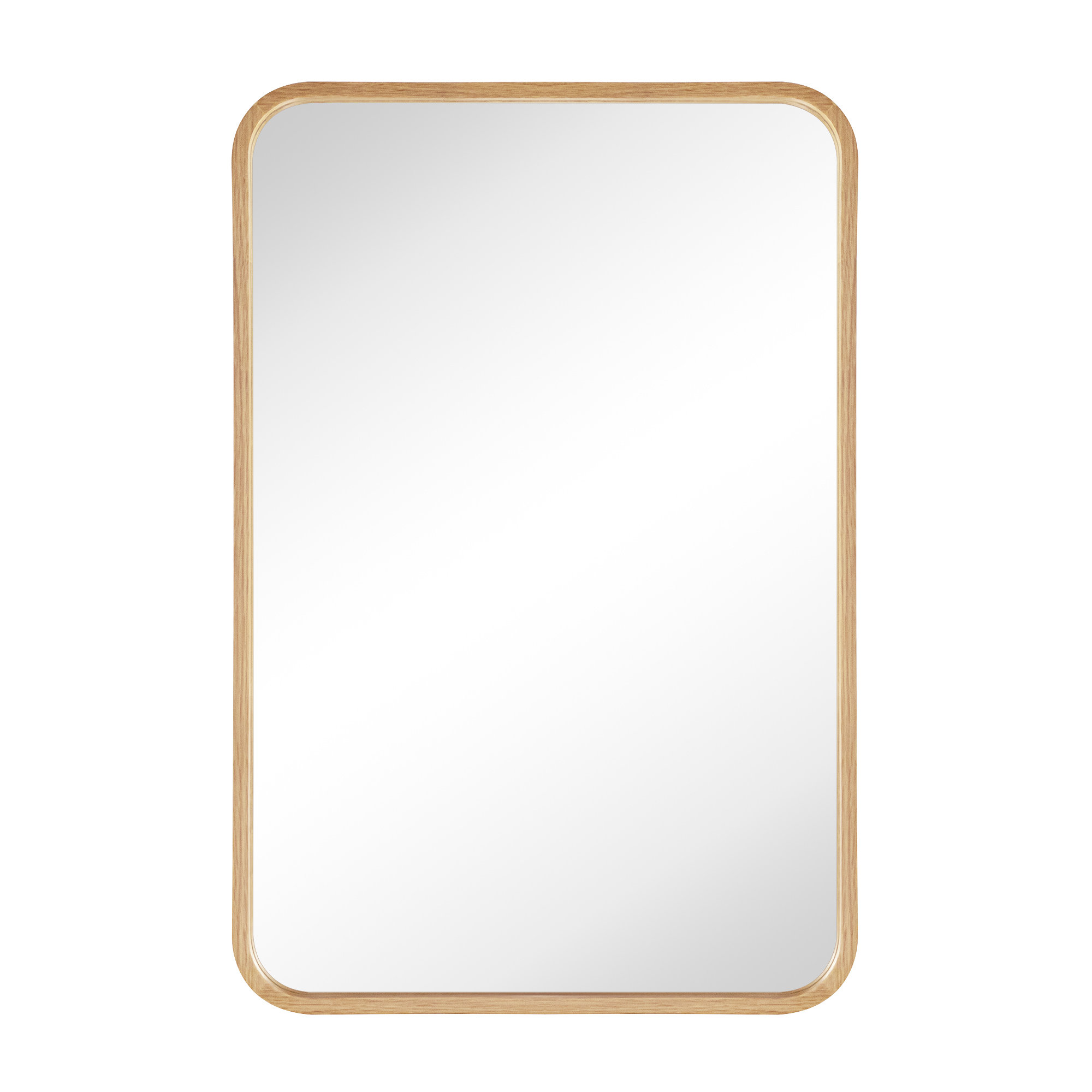 Latitude Run® Itzary Solid Wood Framed Rectangle Wall Mirror | Wayfair