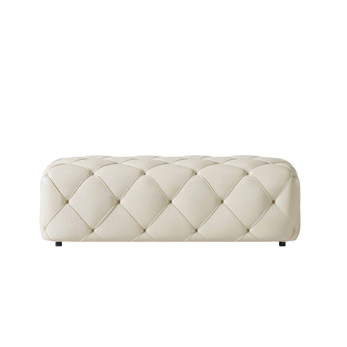 Creative bed end stool Elegant Long End Of Bed Bench Leather Match ...