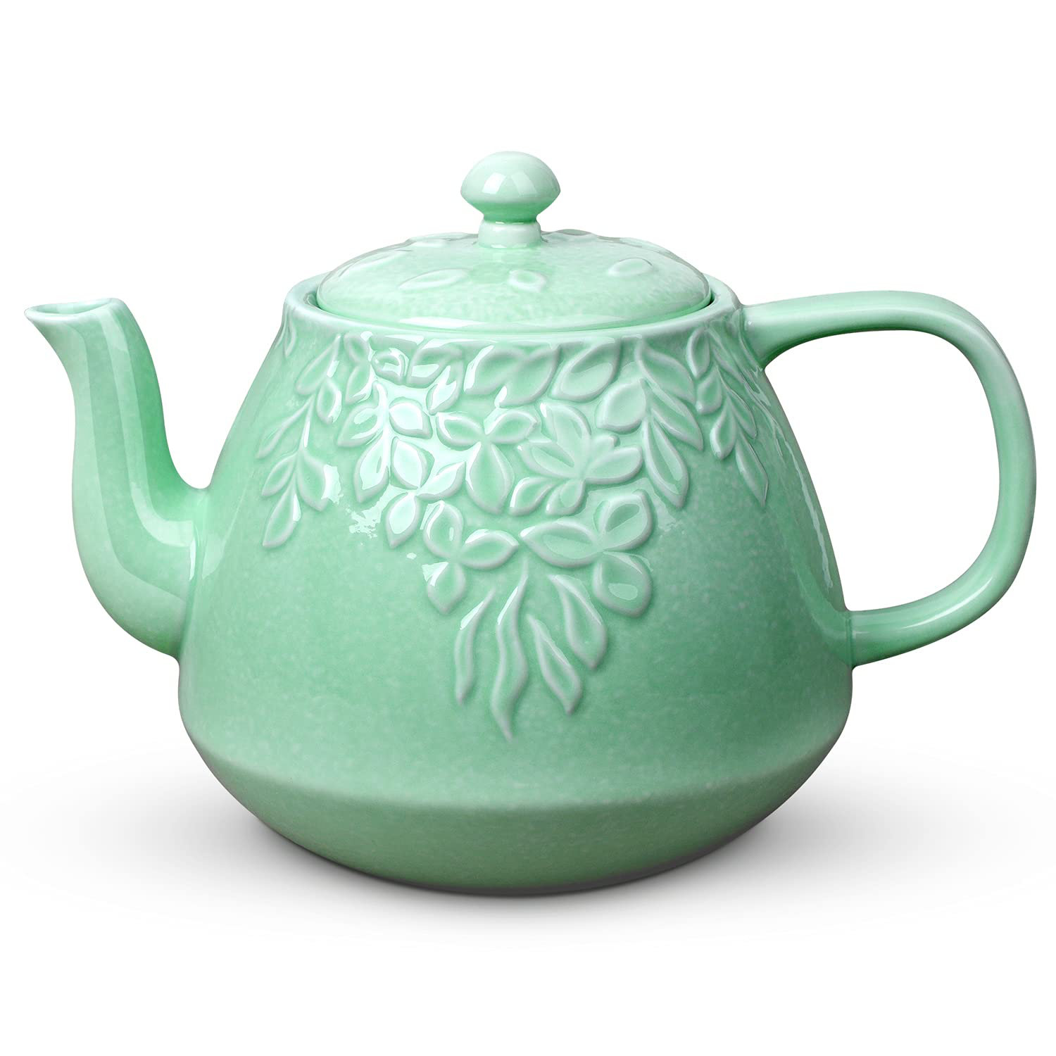Lark Manor™ Leaf Teapot, Porcelain Tea Pot With Infuser And Lid ...