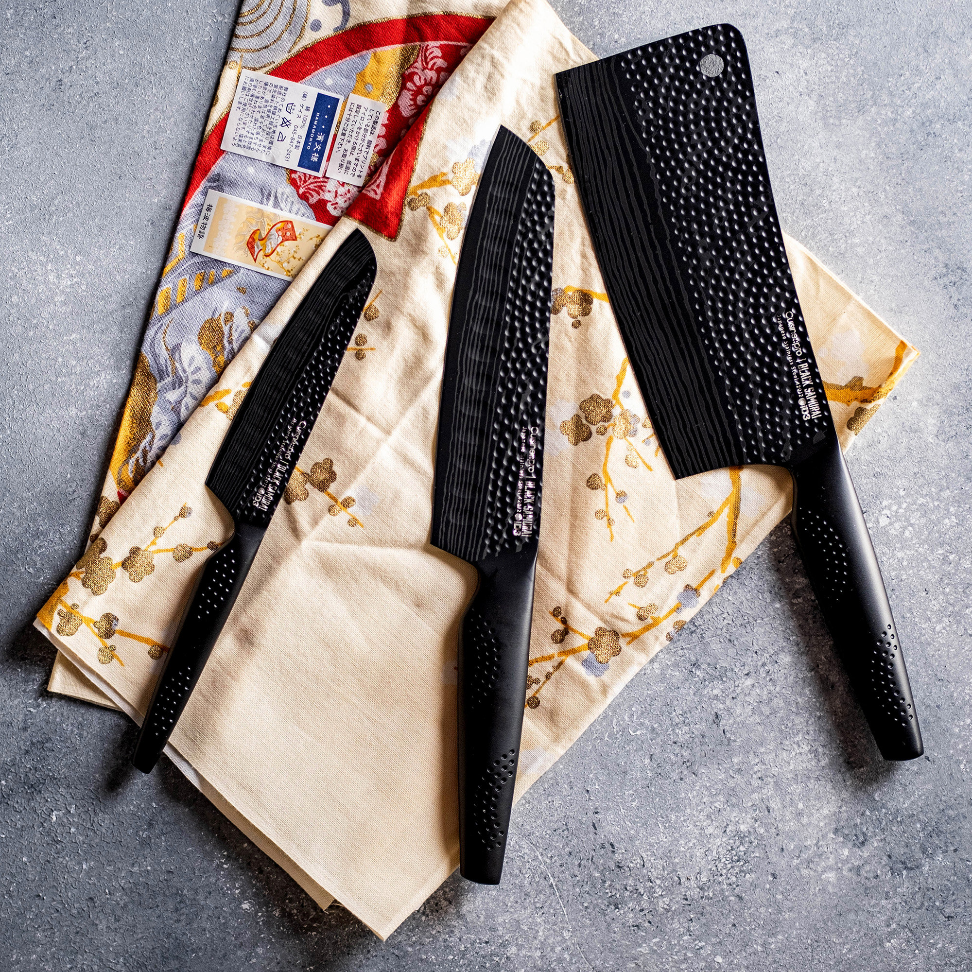 Cuisine::pro® iD3® BLACK SAMURAI Ultimate Knife Set Of 3 | Wayfair