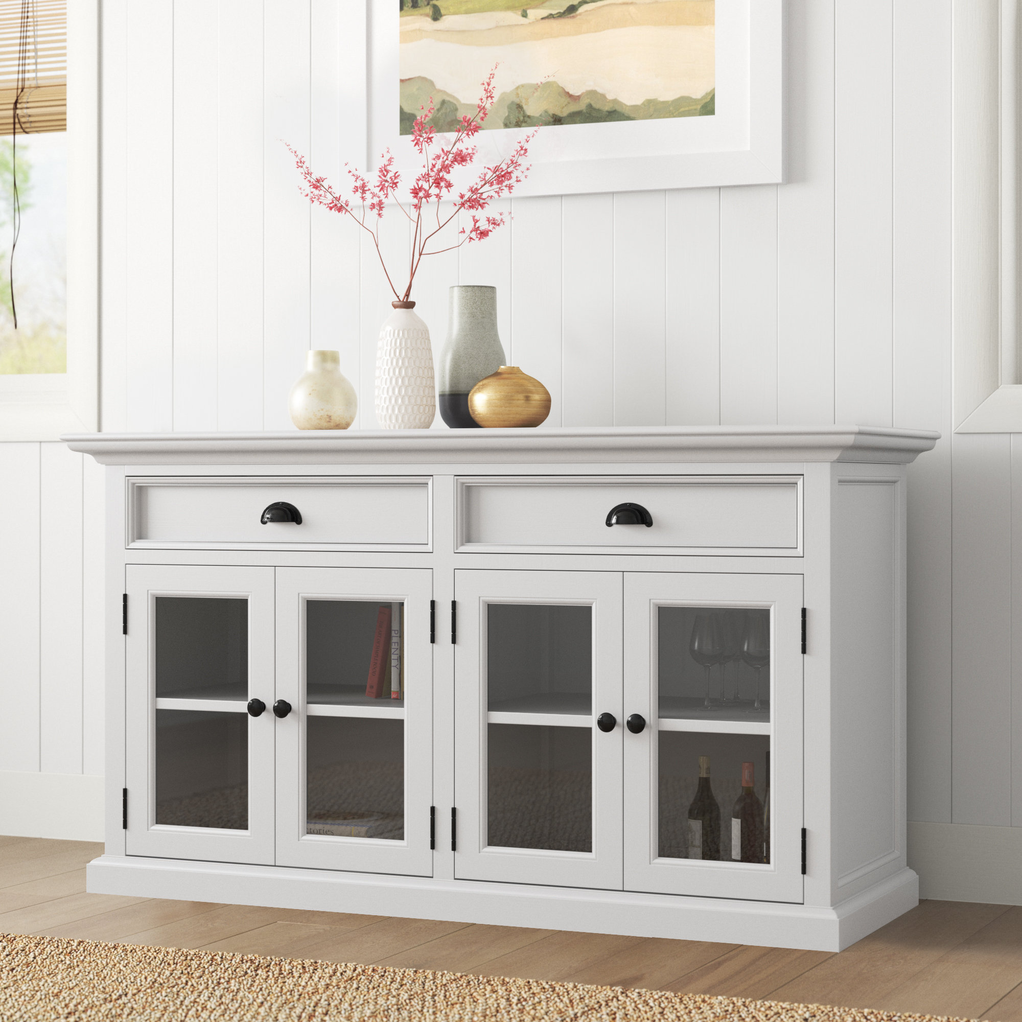 Beachcrest Home™ Avelar 57.09" Wide 2 Drawer Sideboard & Reviews | Wayfair
