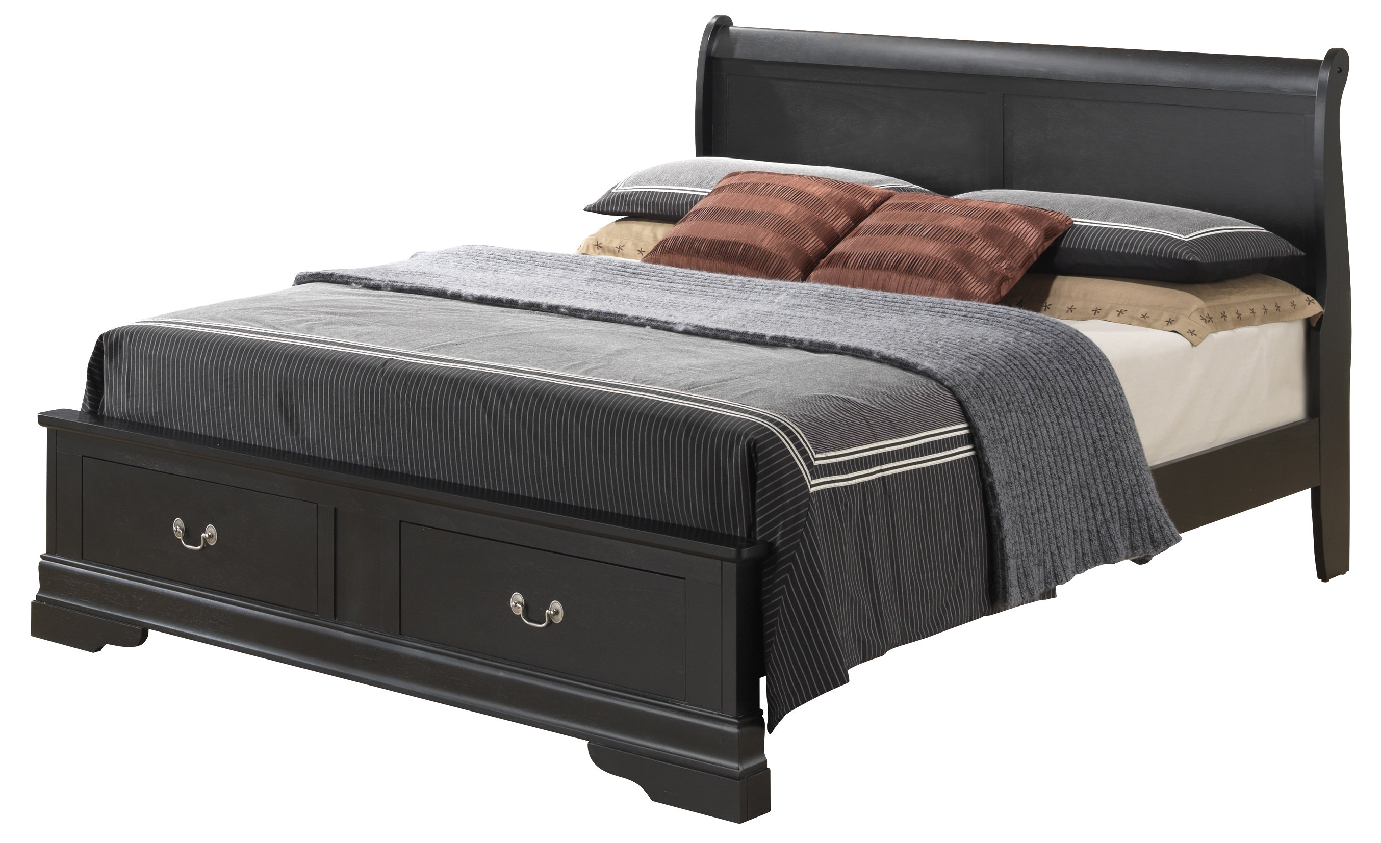Darby Home Co Elegant Black Queen Storage Bed With Style - Wayfair Canada