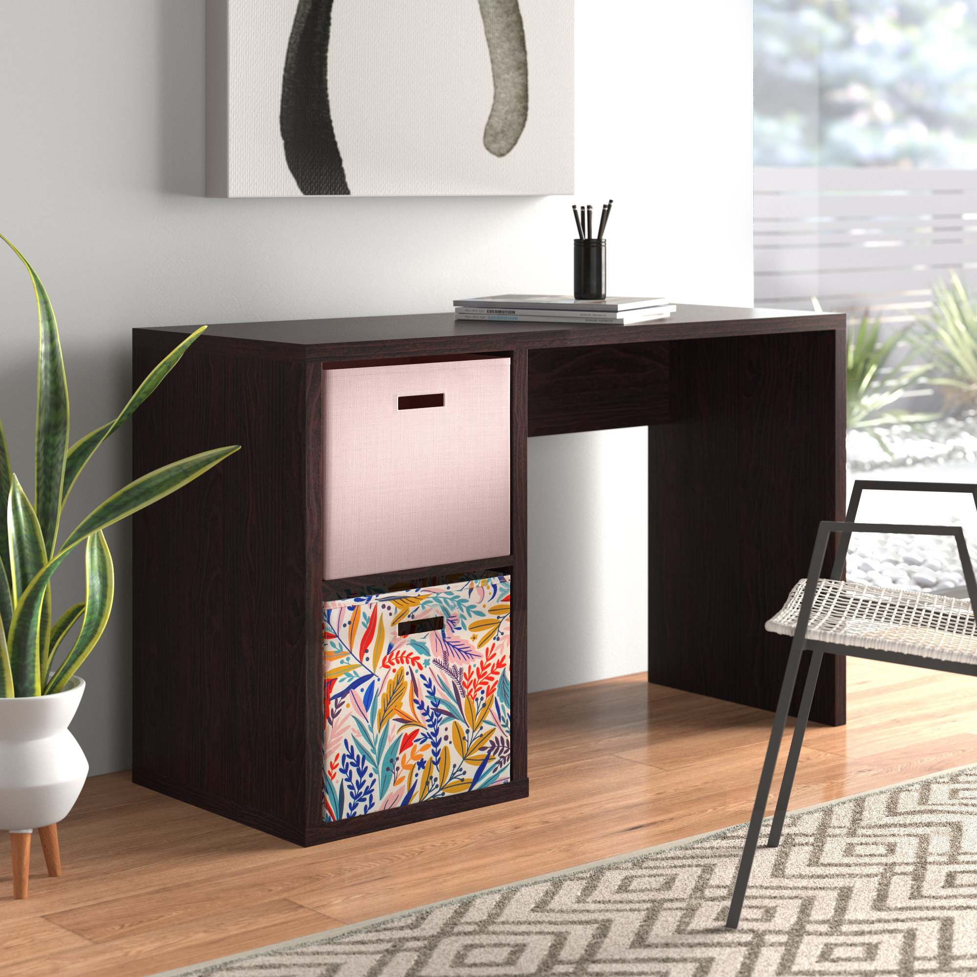 Wade Logan Hamlett Two Cube Modern Finish Desk & Reviews - Wayfair Canada