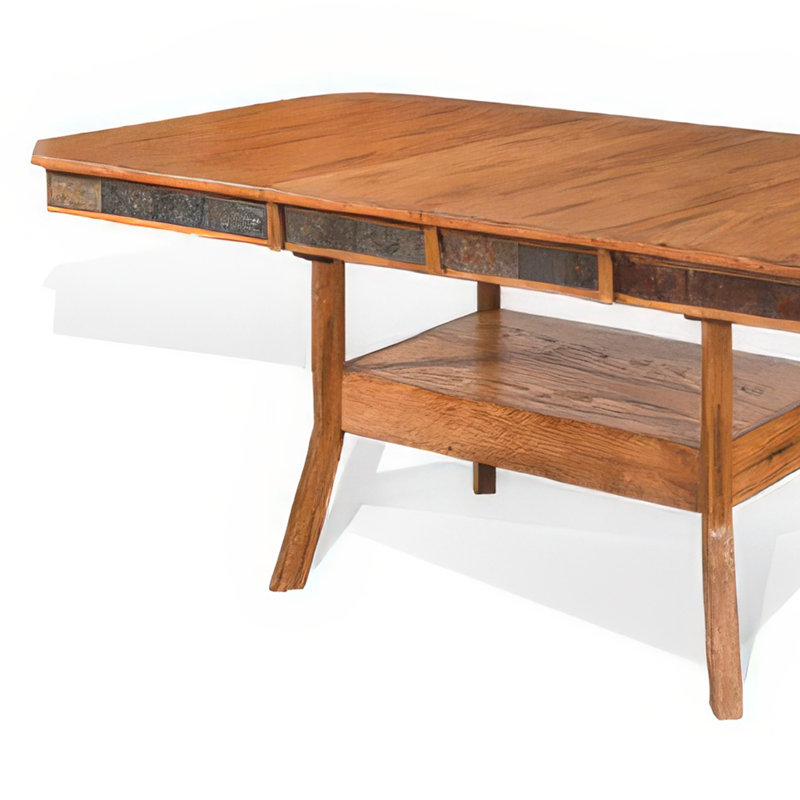 Benjara Marv Extendable Dining Table, 60-90 Inch, 2 Butterfly Leaves ...