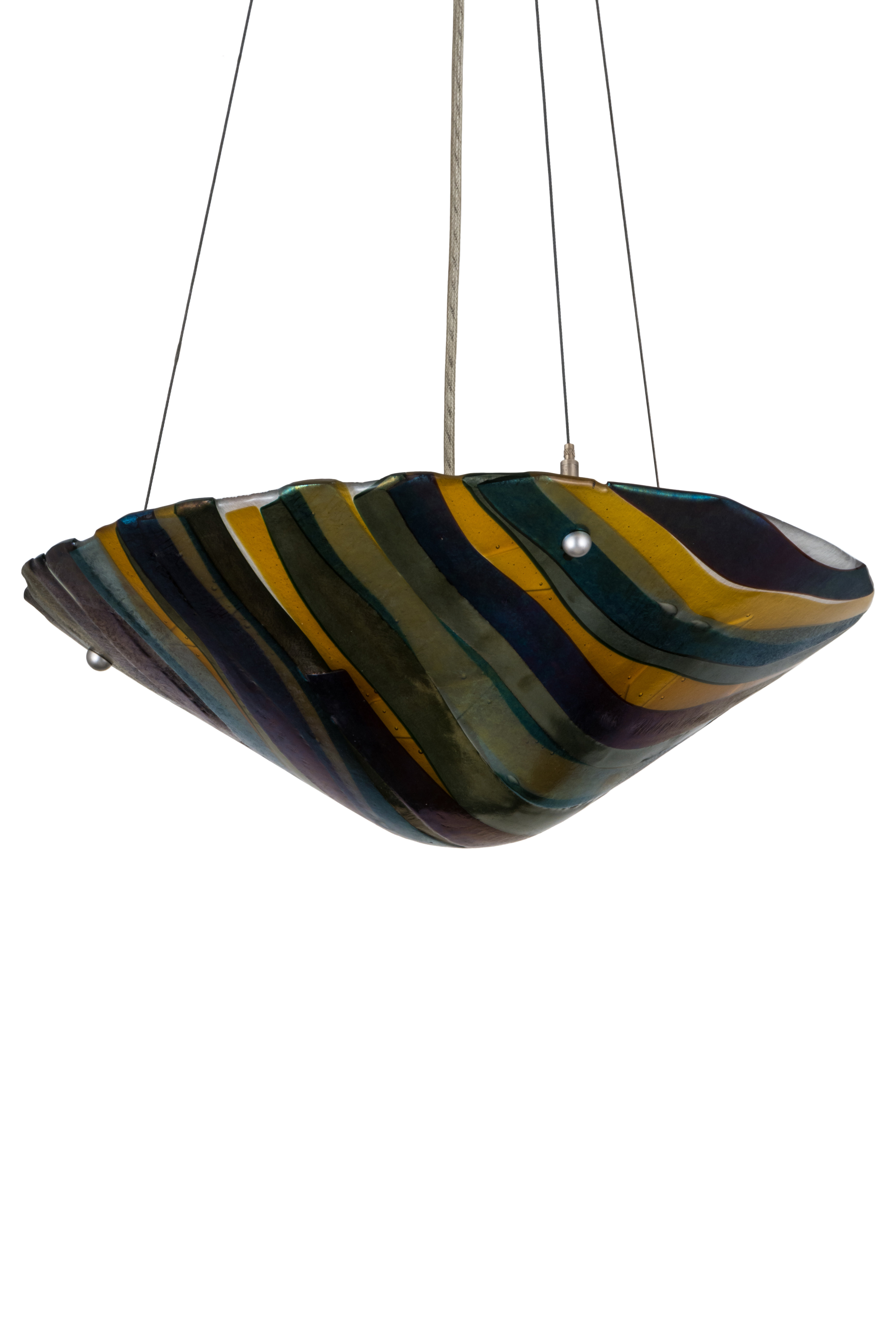 Meyda Lighting Metro Fusion 3 - Light Unique / Statement Bowl Pendant ...