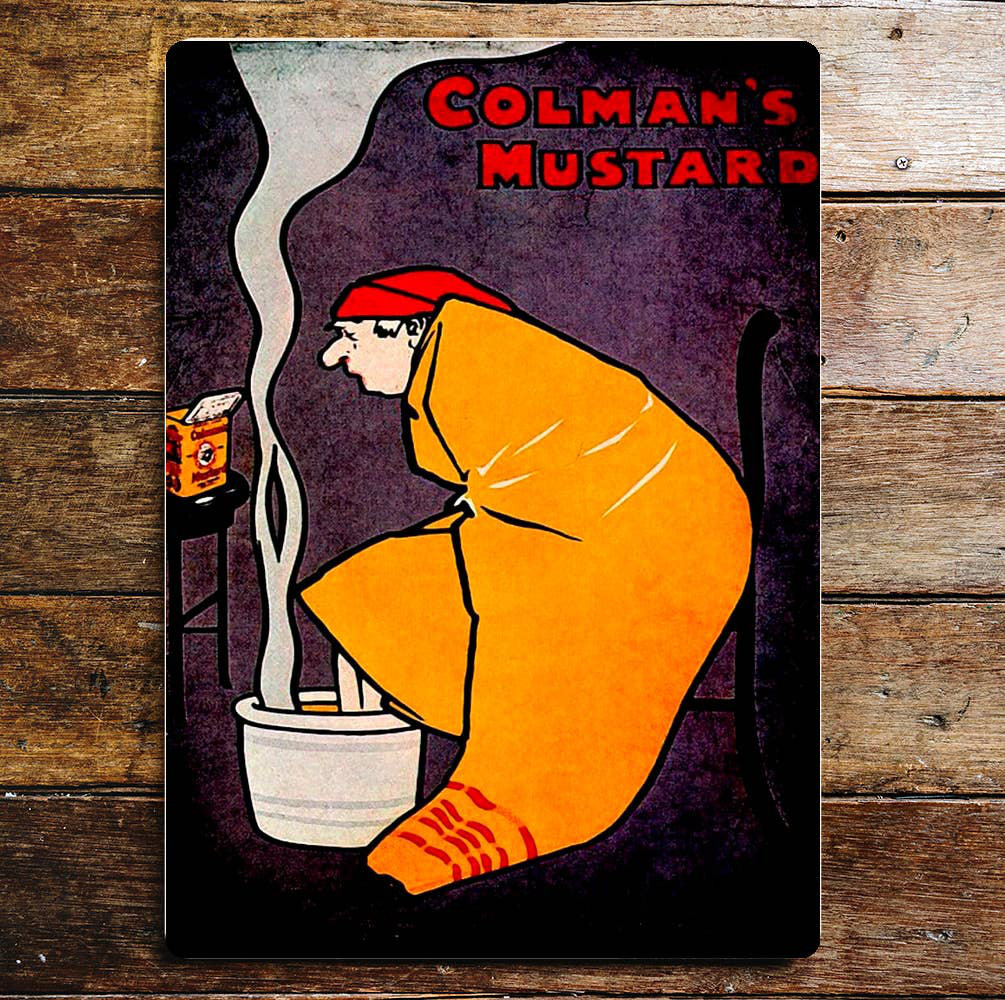 East Urban Home Colman's Mustard Sick Man Wall Décor | Wayfair.co.uk