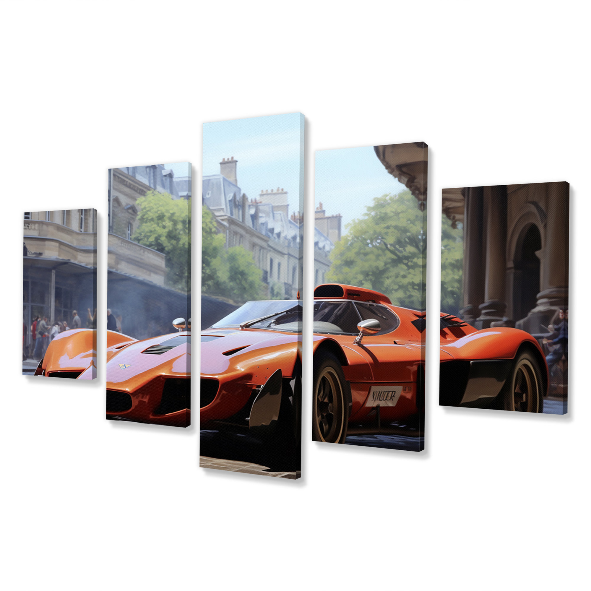Design Art Grand Prix Retro Sports Car I - Classic Cars Wall Decor - 5 ...