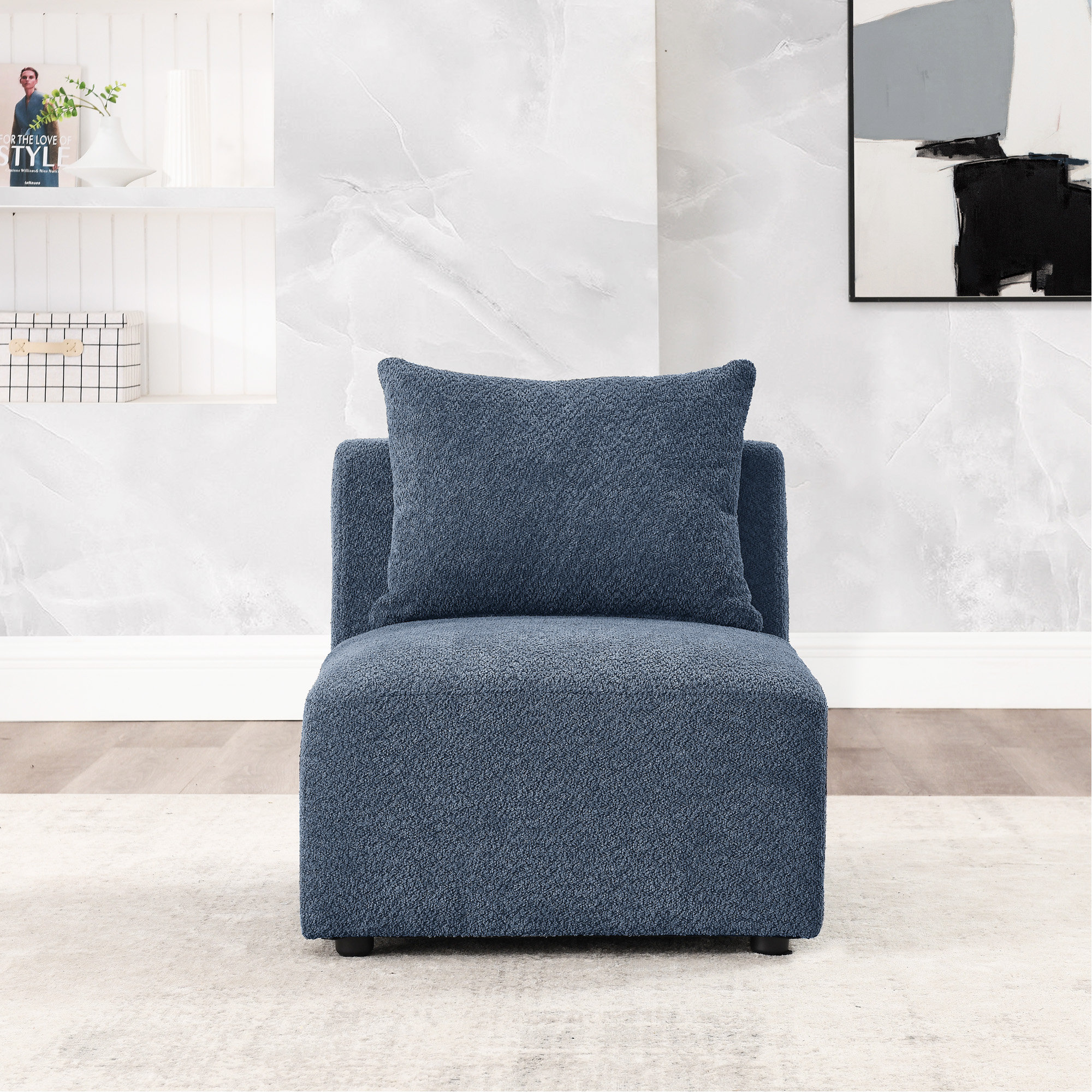Latitude Run® Single Chair For Modular Sofa, Supreme Comfort And High-Quality Materials ...