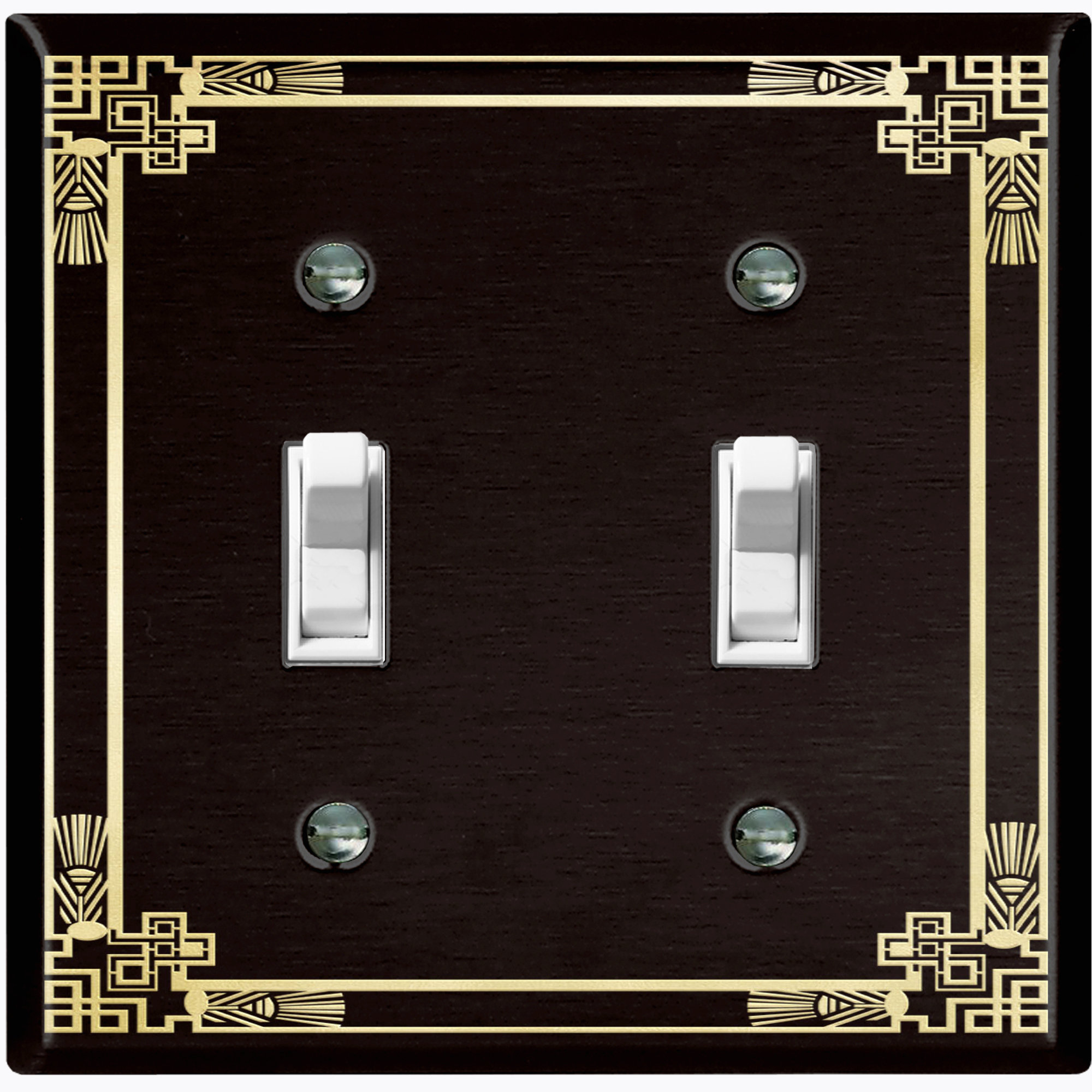 WorldAcc 2-Gang Toggle Light Switch Wall Plate | Wayfair