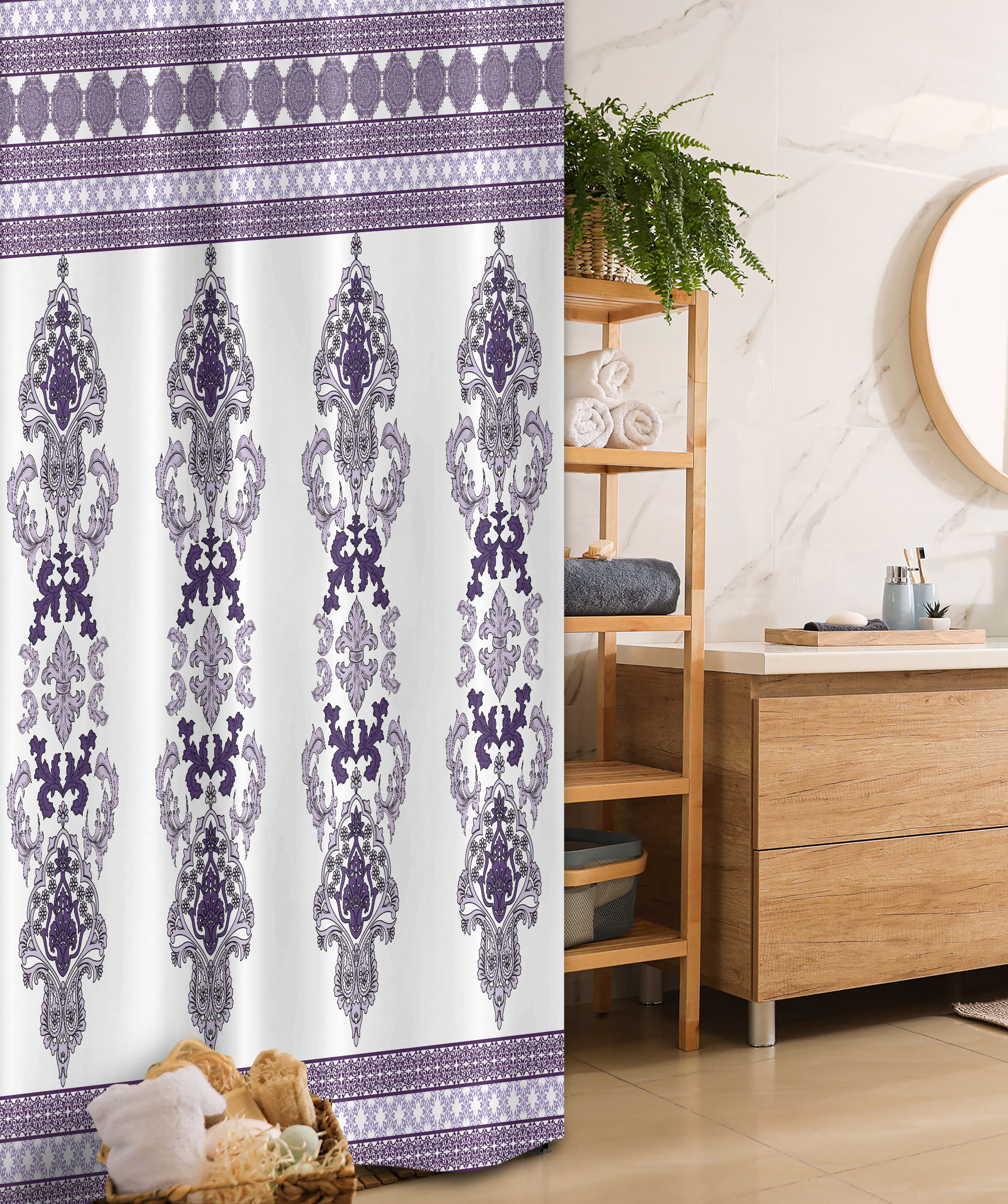 East Urban Home Jarques Floral Shower Curtain with Hooks Included | Wayfair