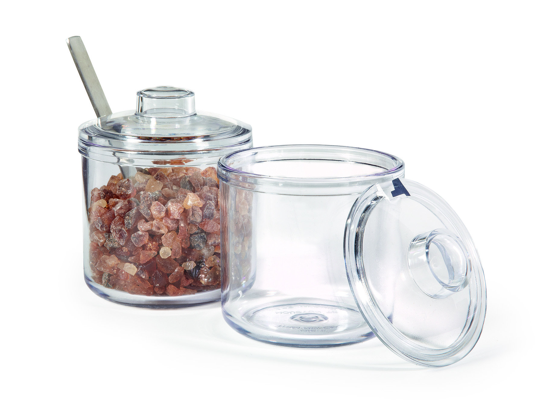 G.E.T. GET CD-8-2-CL Break-Resistant Condiment Jar Container & Slotted ...