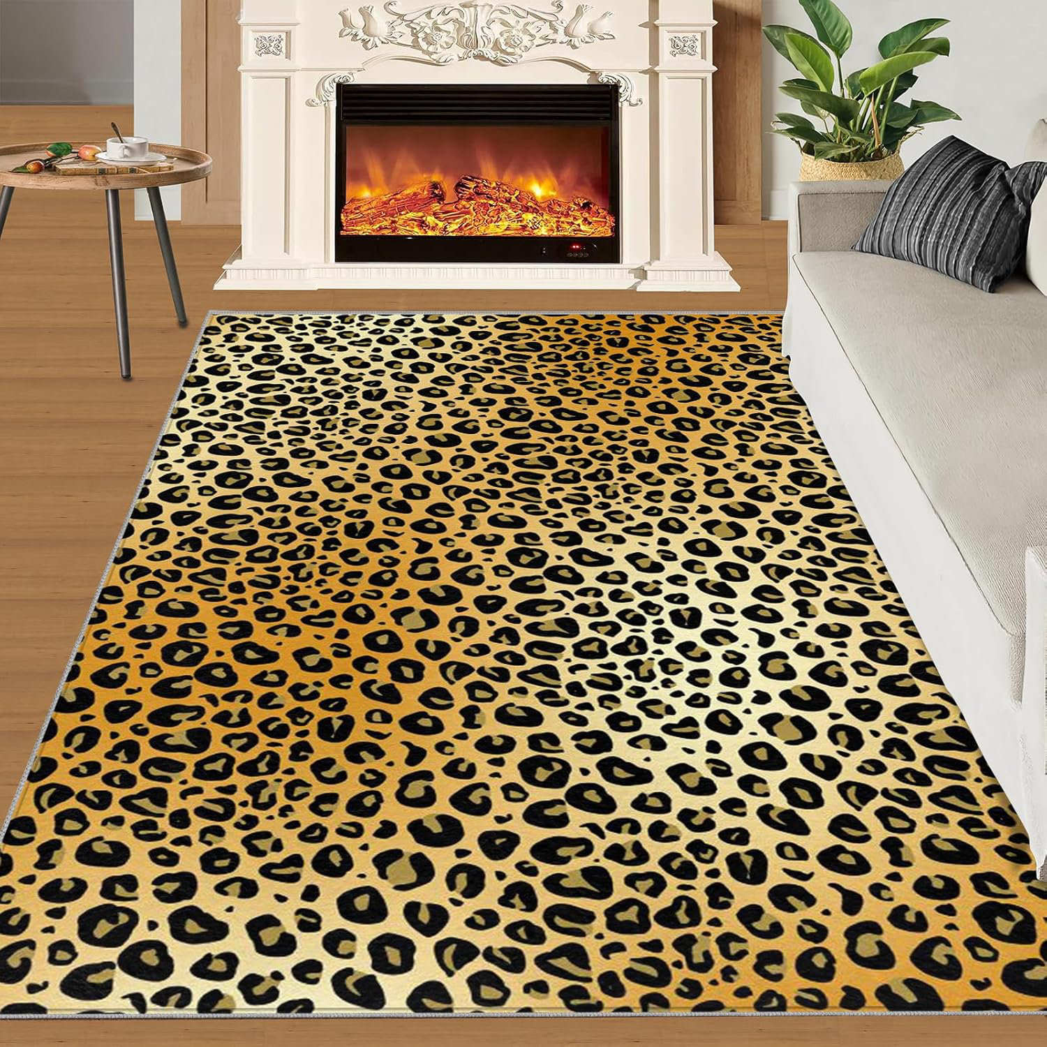 Mercer41 Rugs 3X5, Vintage Animal Print Rugs For Bedrooms, Non-Slip ...