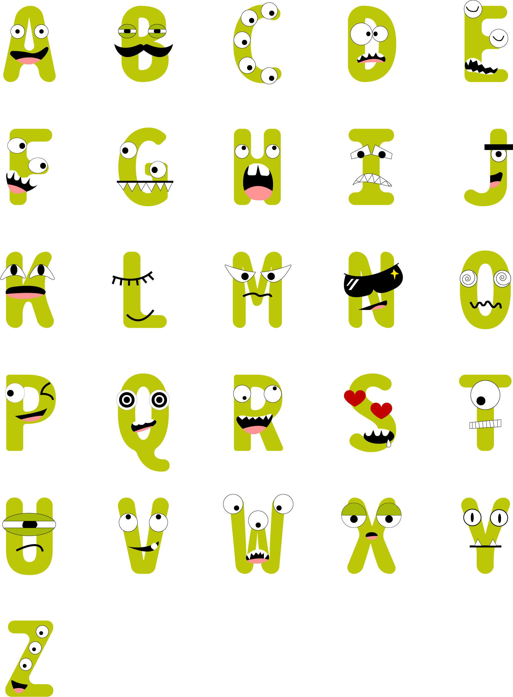 Isabelle & Max™ Connell Alphabet ABC Peel and Stick 26 Piece Wall Decal ...