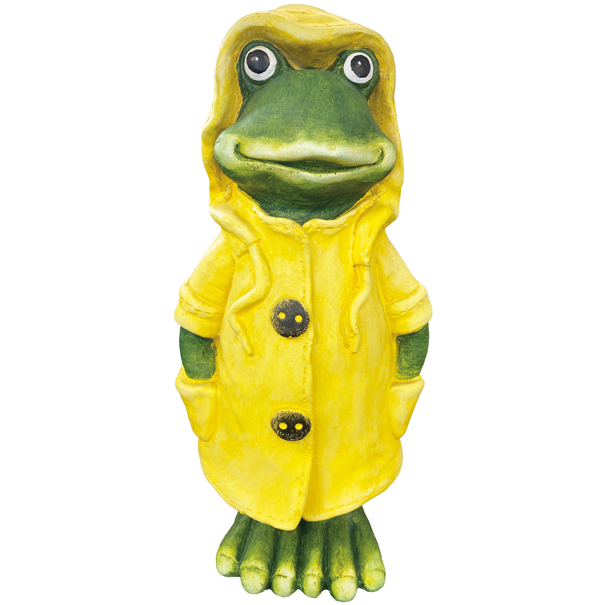 Trinx 17" Yellow Raincoat Frog | Wayfair