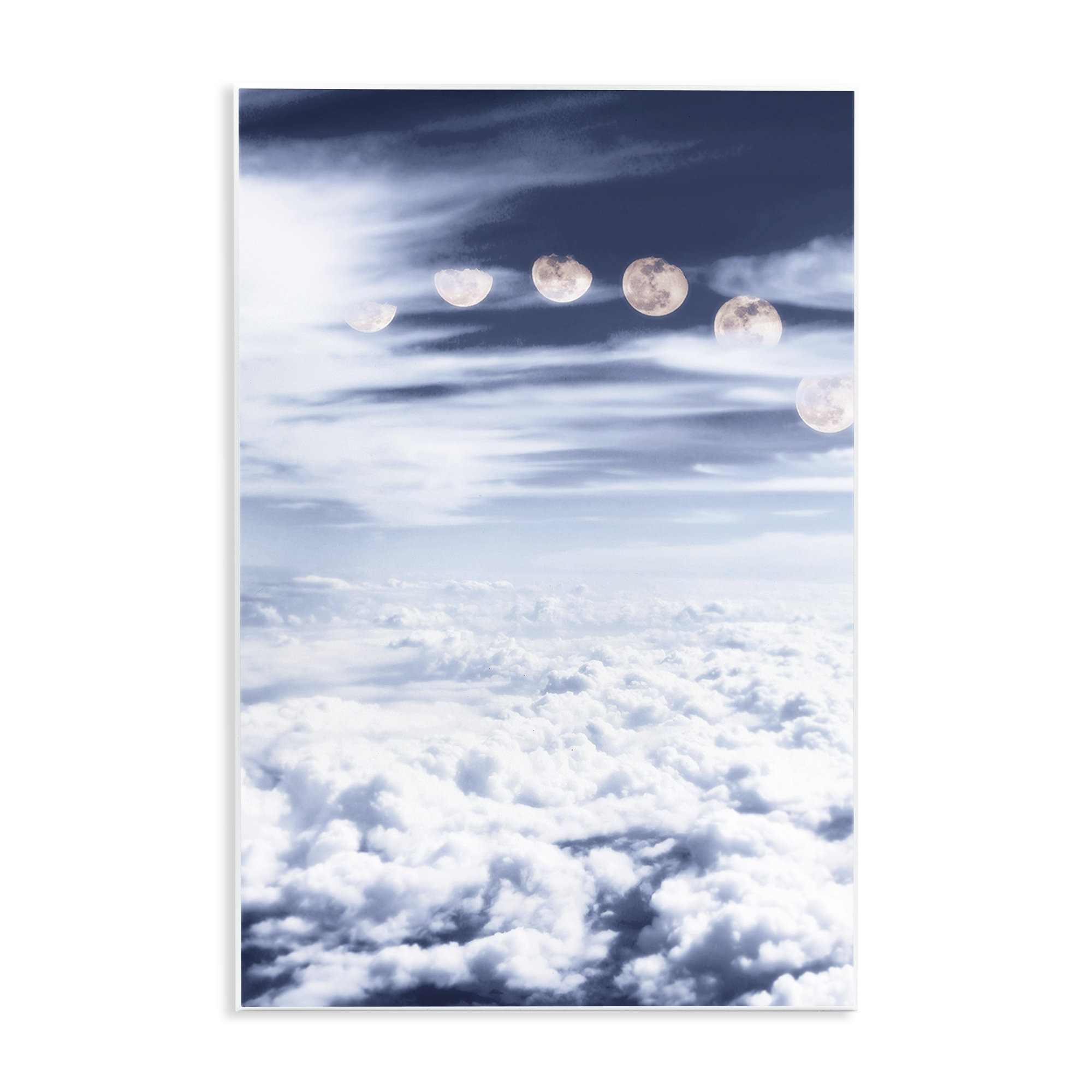 Ebern Designs Moon Phases Over Clouds Wall Plaque Art by Sundance Group ...
