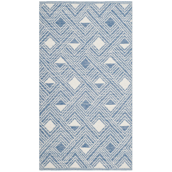 Highland Dunes Dominica Hand Woven Performance Geometric Rug & Reviews ...