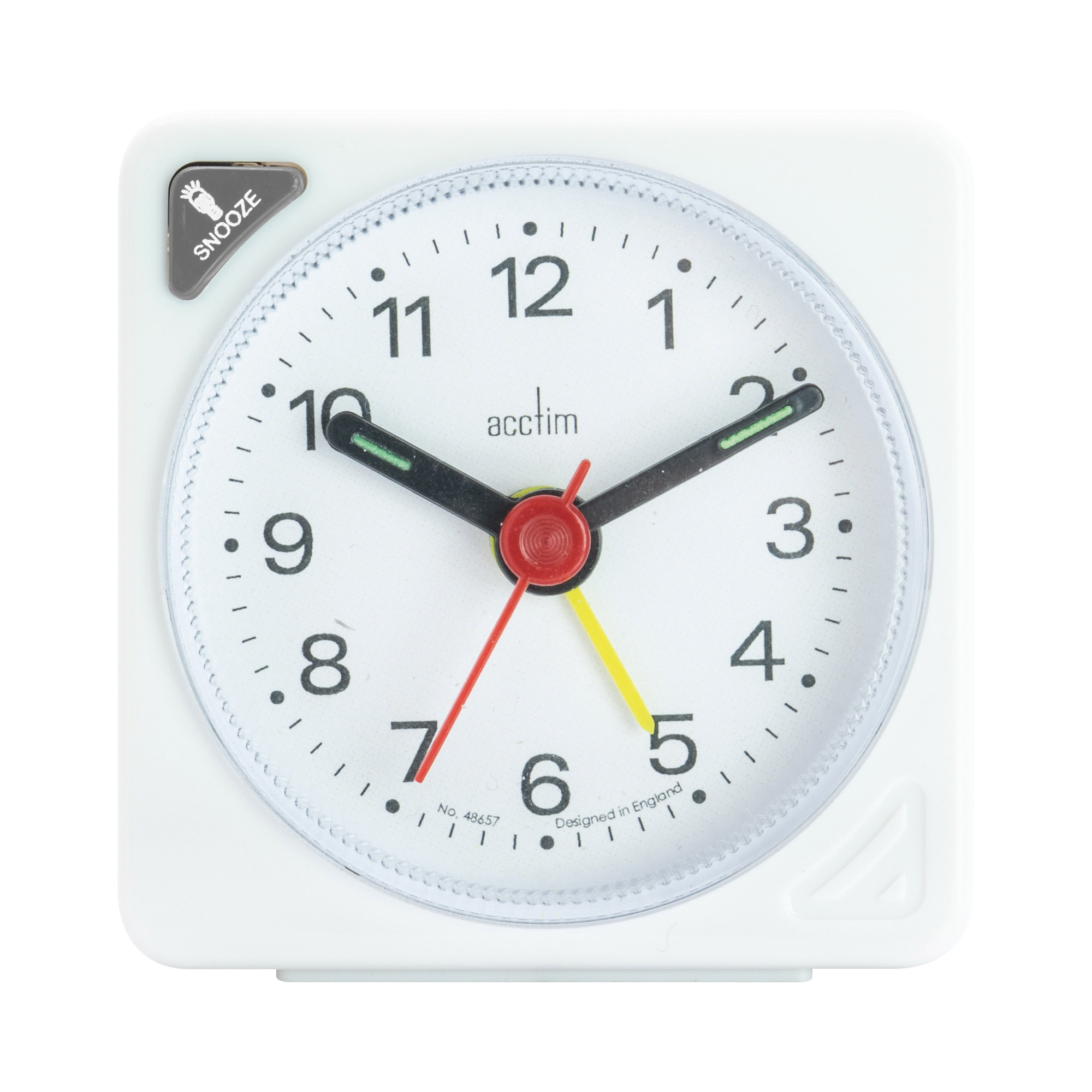 Acctim Ingot Analogue Travel Alarm Clock Crescendo Alarm Quartz ...