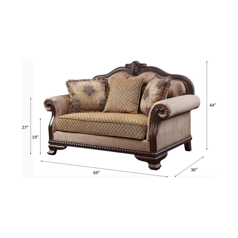 Lark Manor™ Arbaj 69" Rolled Arm Loveseat & Reviews | Wayfair