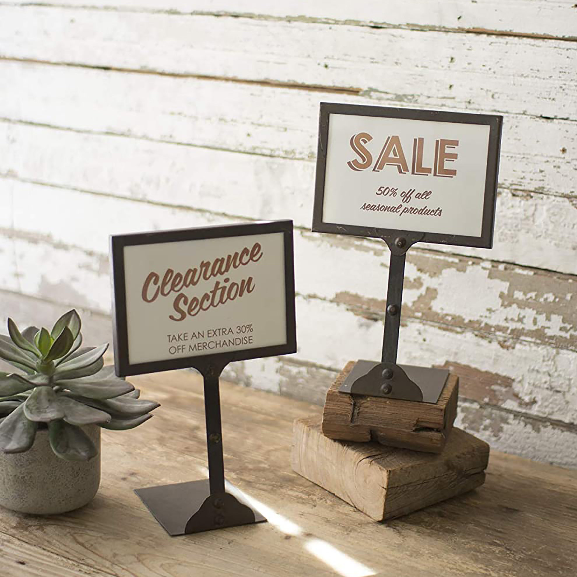 Gracie Oaks Metal Pricing Display | Wayfair