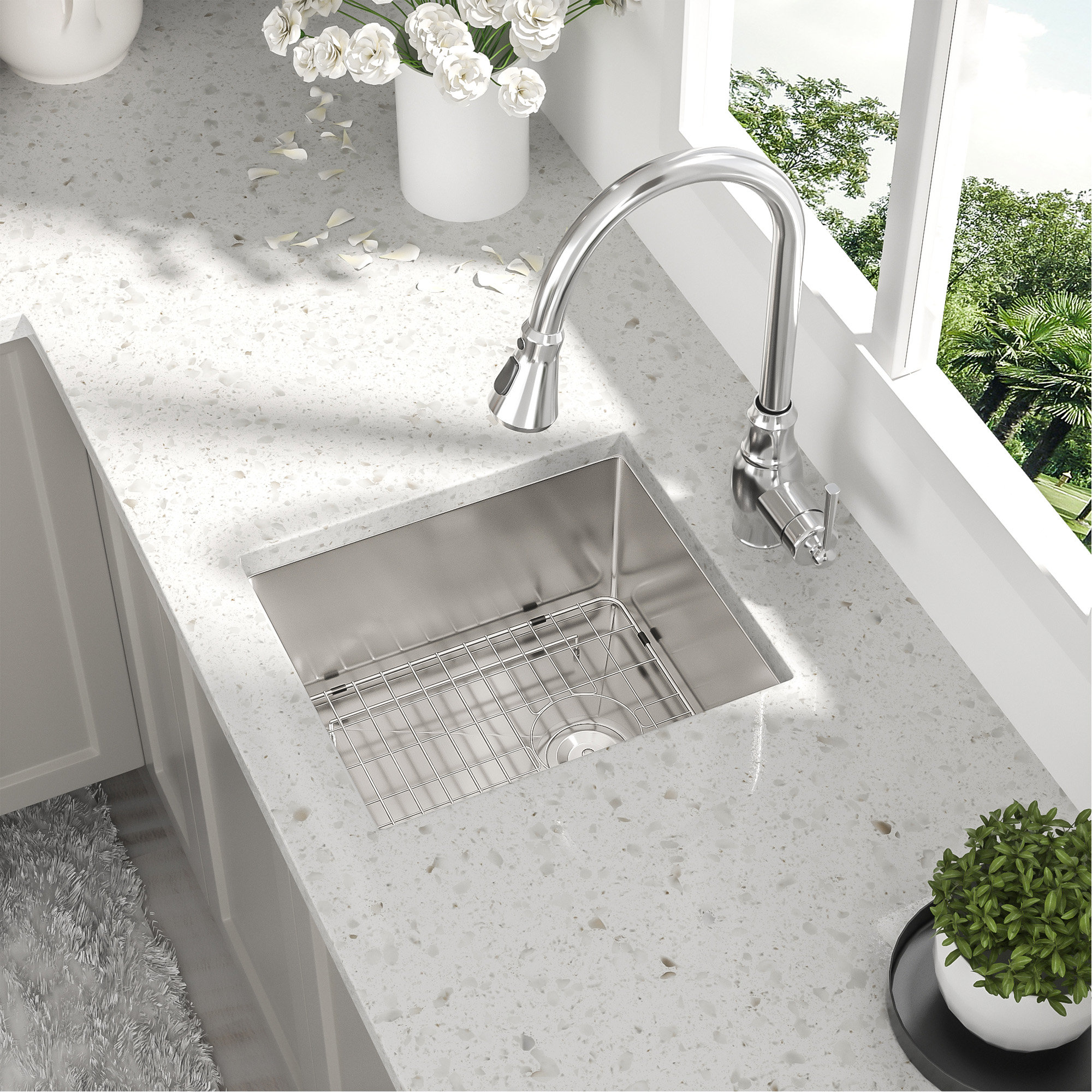 HONGHELEWANG Premium Undermount Kitchen Sink With Advanced Features For ...