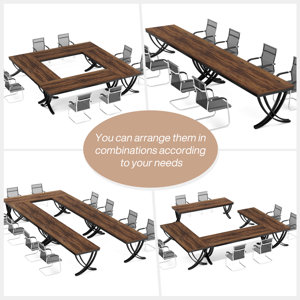 Williston Forge Kathrene 78.74'' Rectangle Conference Table | Wayfair