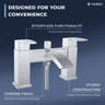 Belfry Bathroom Trace Bath Shower Mixer Tap with Kit - Brushed Brass ...