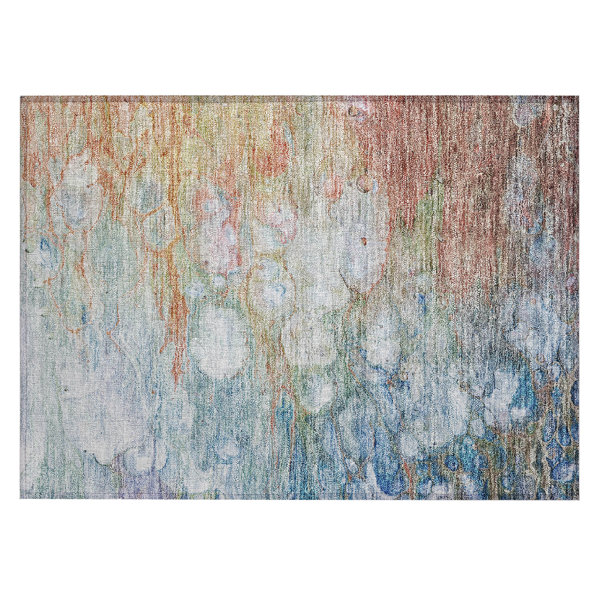 Orren Ellis Deeya Indoor/Outdoor Area Rug with Non-Slip Backing | Wayfair