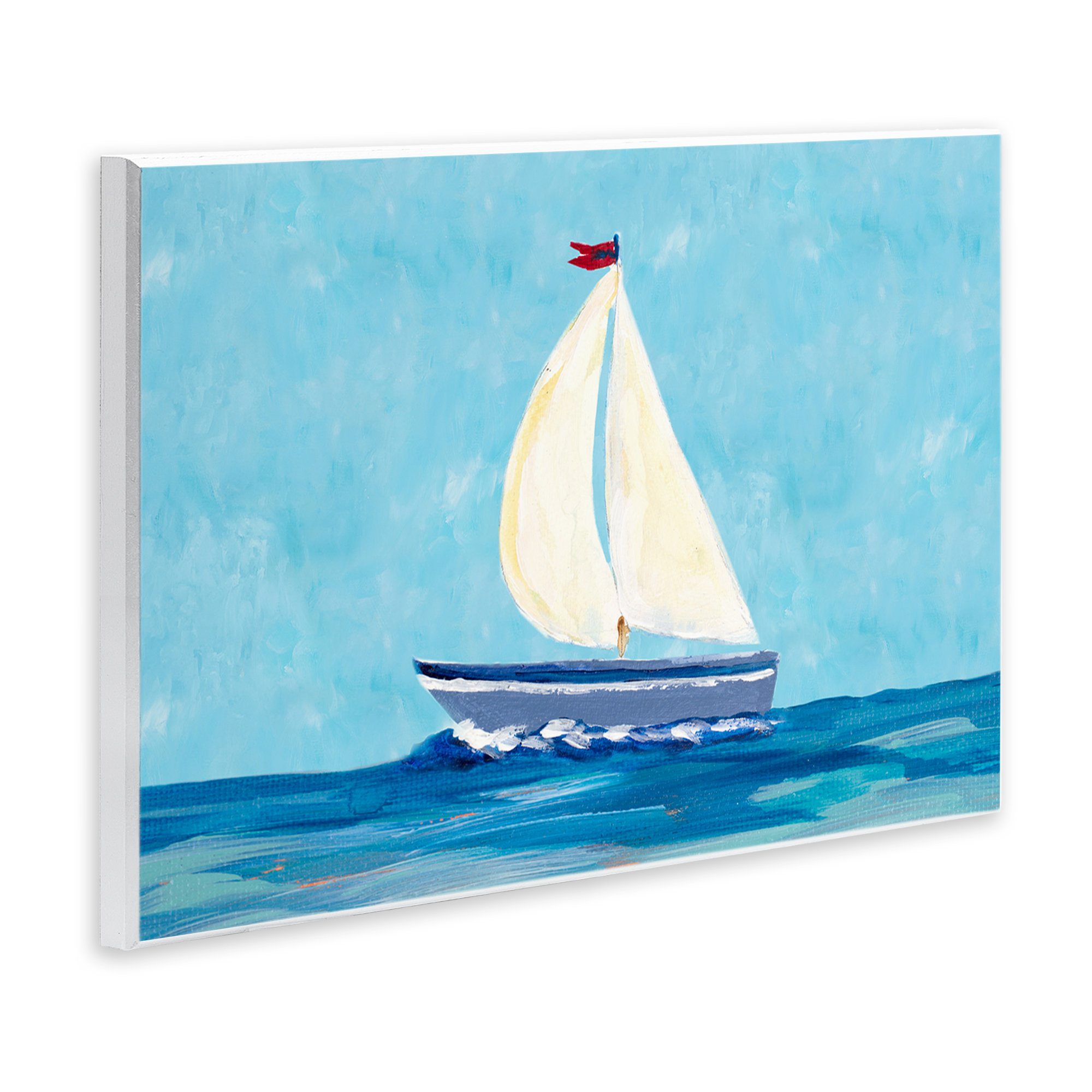 Stupell Industries Sail The Sea Wall Plaque Art by Julie Derice | Wayfair