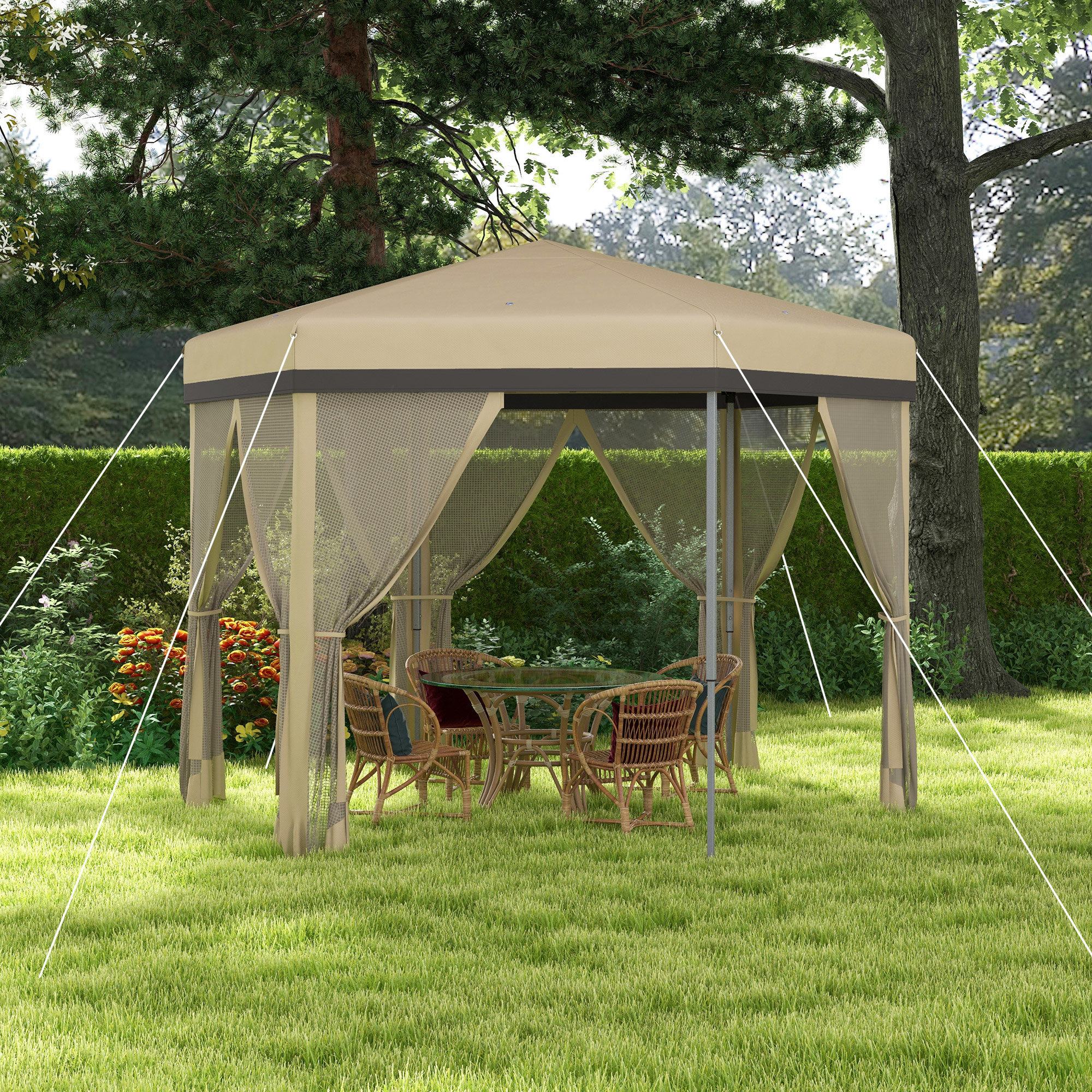Outsunny 12 Ft. W x 10 Ft. D Pop-up Canopy | Wayfair