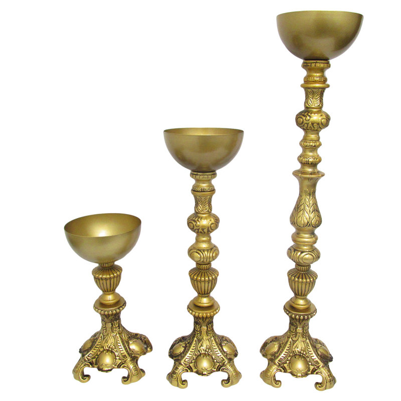 Astoria Grand Lenwood Vintage Royal Flower Riser Centerpiece Metal ...