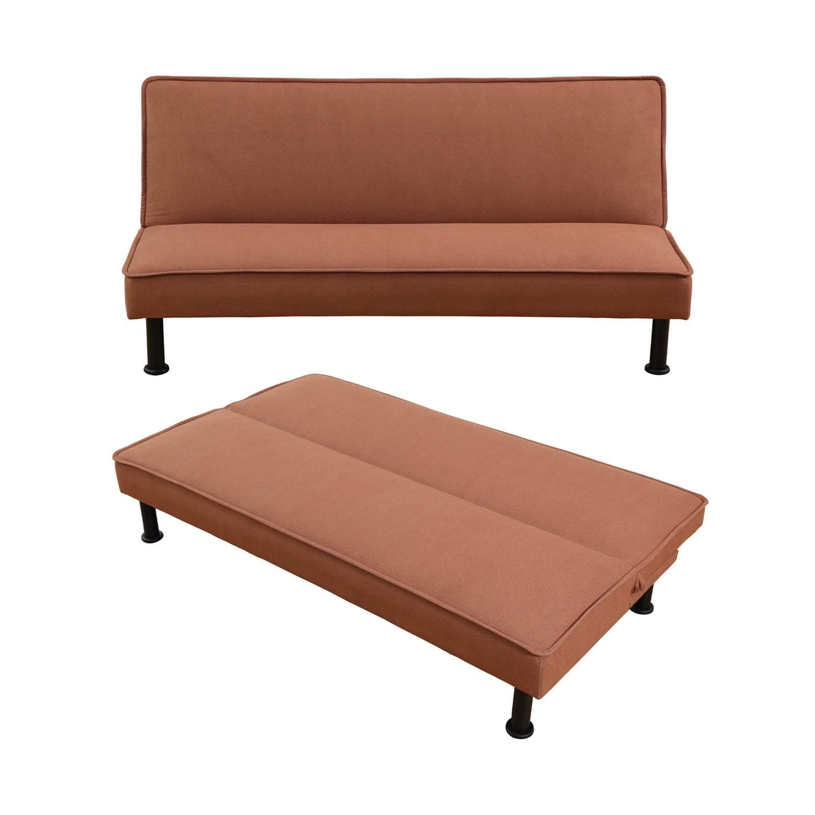 Ebern Designs Chinani Futon Sofa Bed,Convertible Sleeper Futon Couch ...