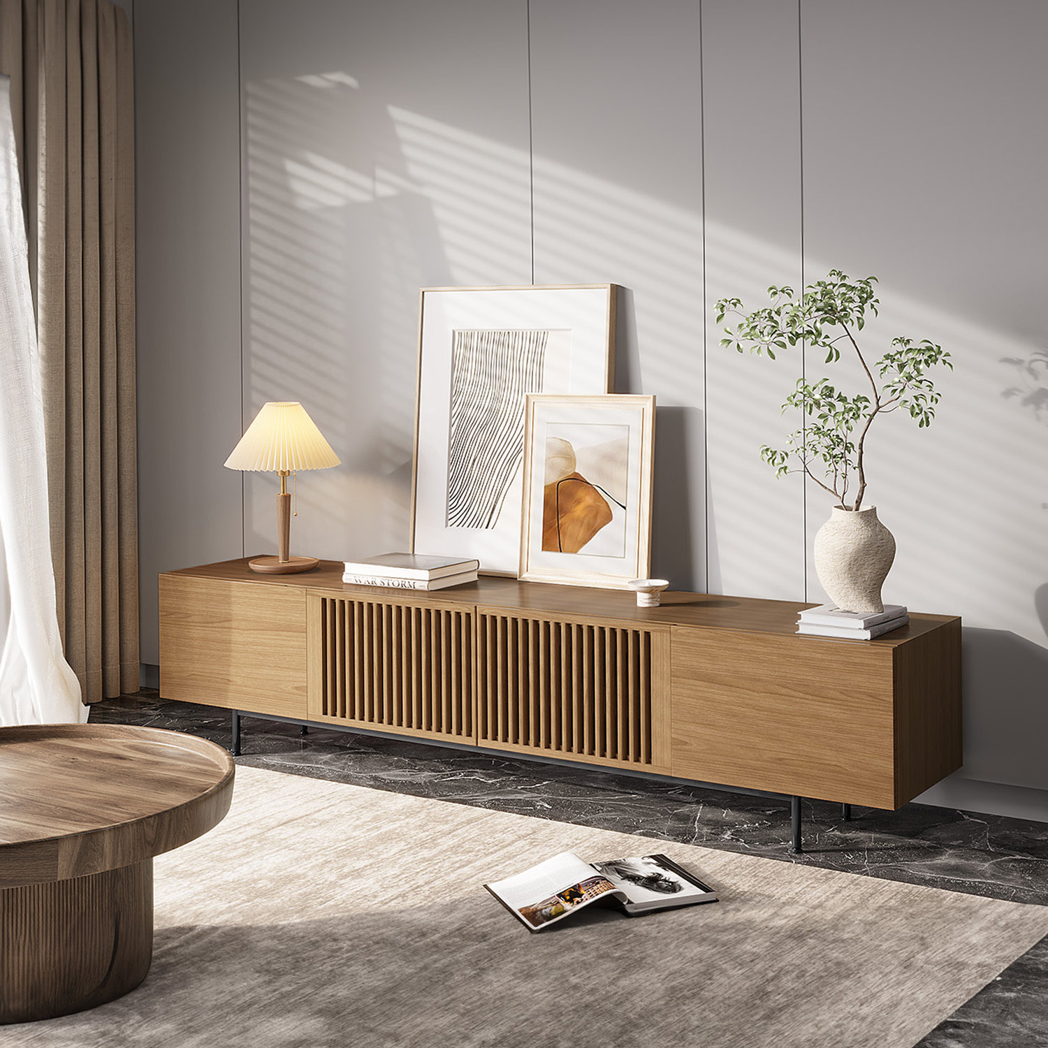 Millwood Pines Carlick 63'' Media Console - Wayfair Canada