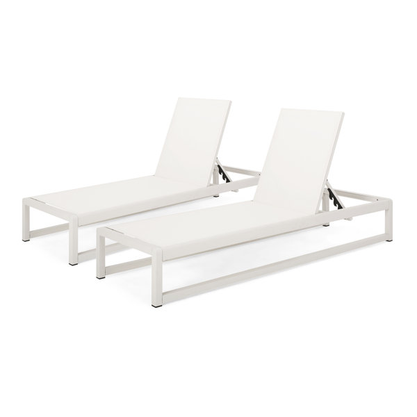 Orren Ellis Cheshire 76.5" Long Reclining Chaise Lounge Set & Reviews ...