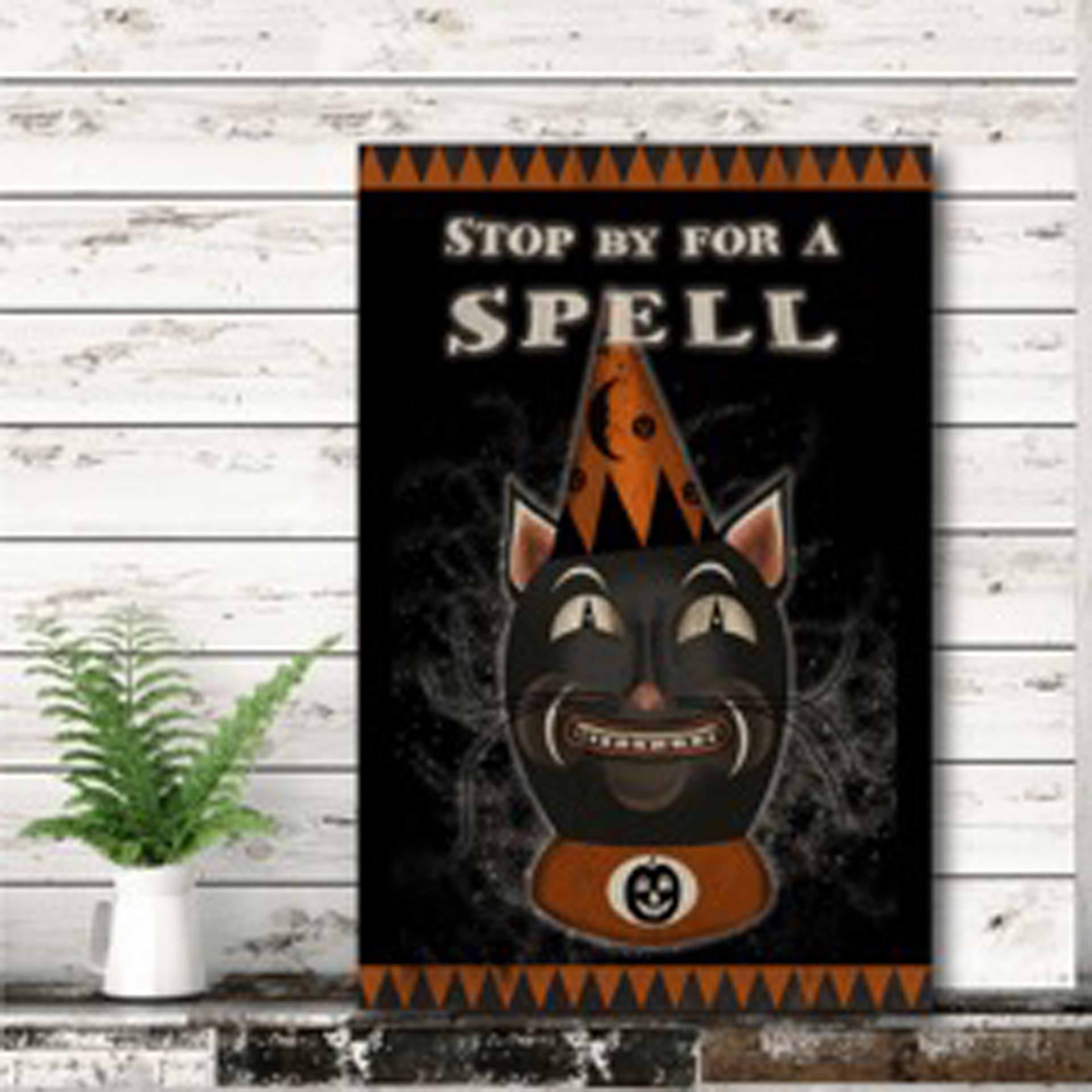 The Holiday Aisle® 'Stop by for a Spell' Graphic Art Print on Canvas ...