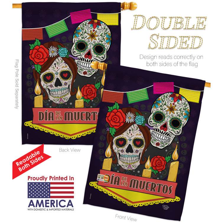 Ornament Collection Double Sided 40'' H x 28'' W Polyester Day Of The ...