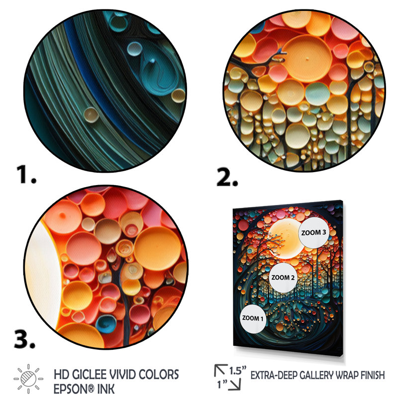 Latitude Run® Hardedge Art Sublime Tree Symmetry I - Abstract Wall ...