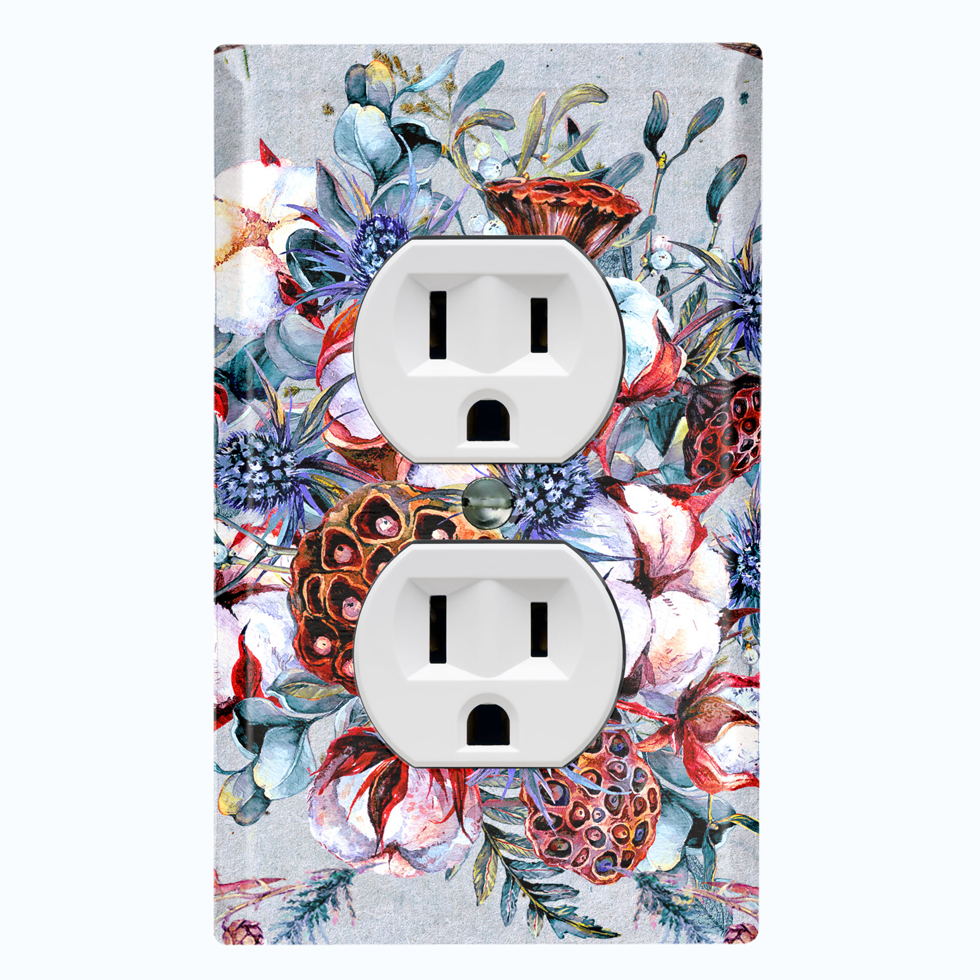 WorldAcc 2 Gang Duplex Outlet Wall Plate | Wayfair